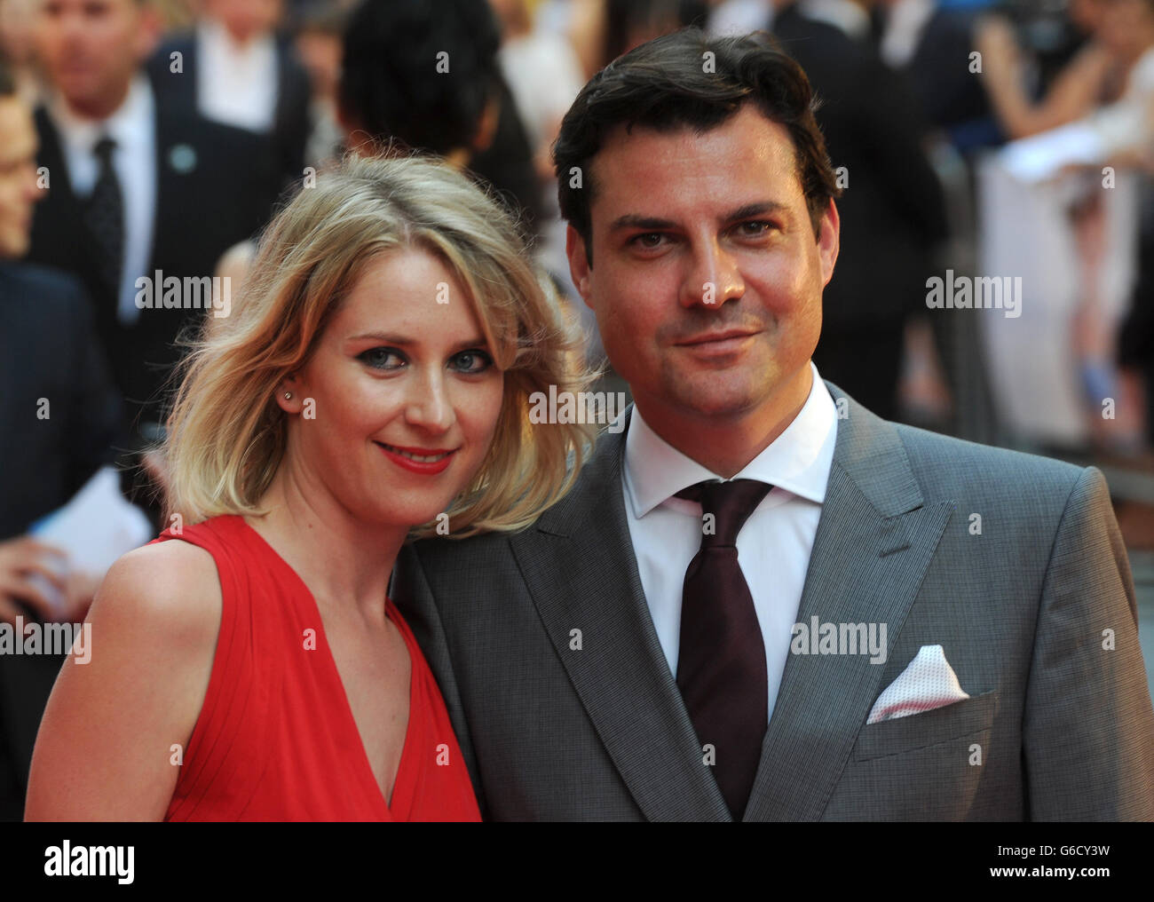 Daniel Pirre arriving for the Diana premiere at the Odeon Leicester ...