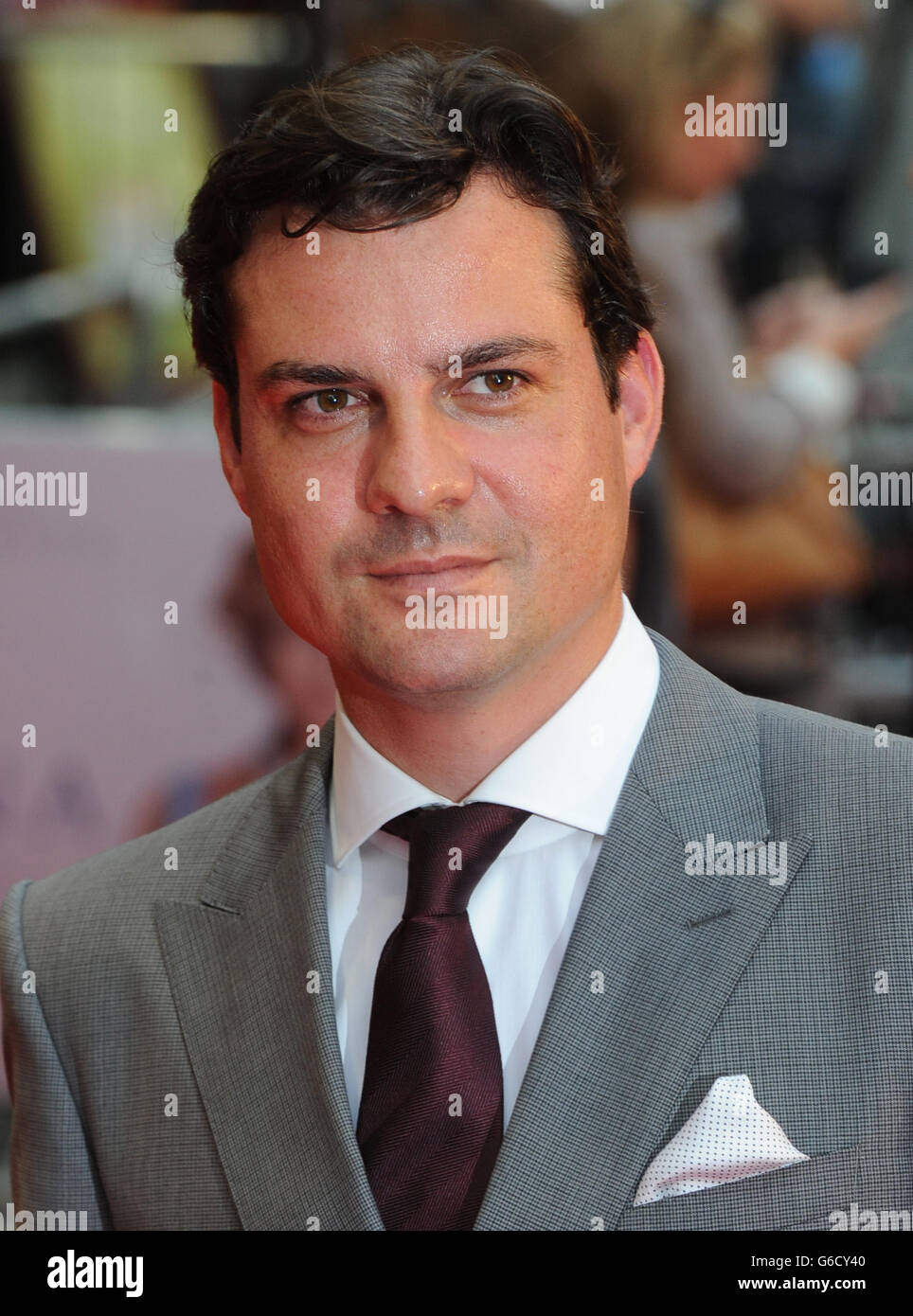 Daniel Pirre arriving for the Diana premiere at the Odeon Leicester ...