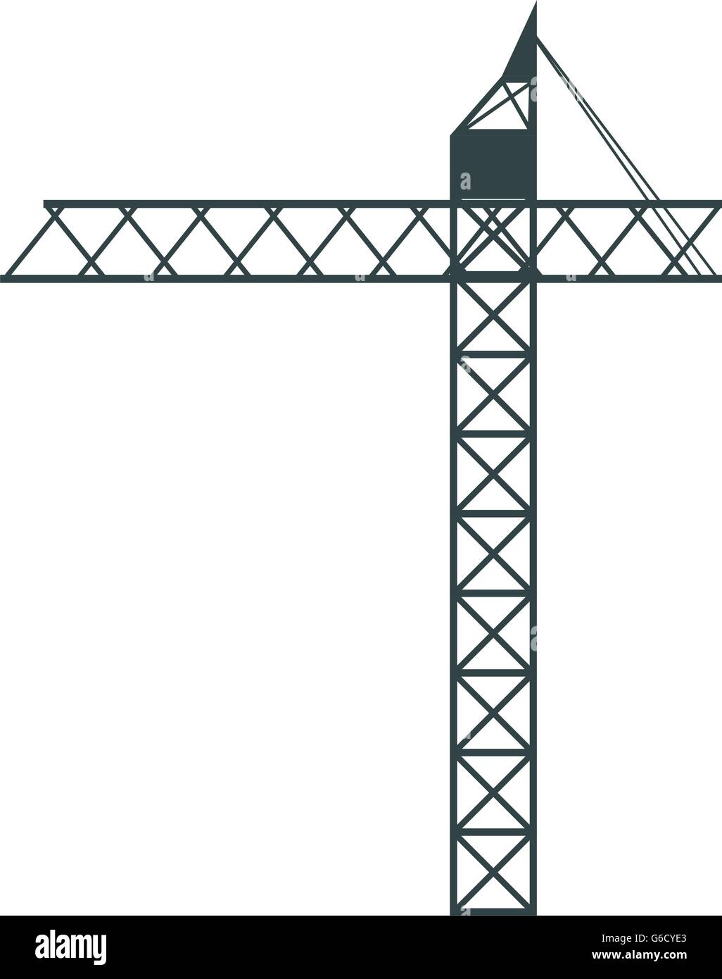 crane tool icon. delivery design. vector graphic Stock Vector Image ...