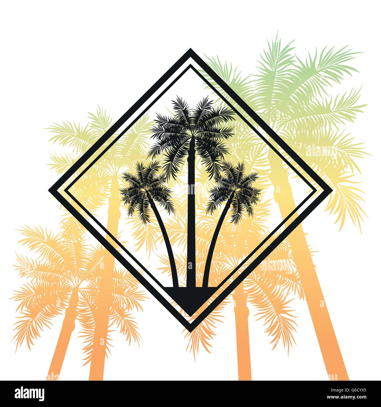 Palm tree icon. Summer design. Vector graphic Stock Vector Image & Art ...