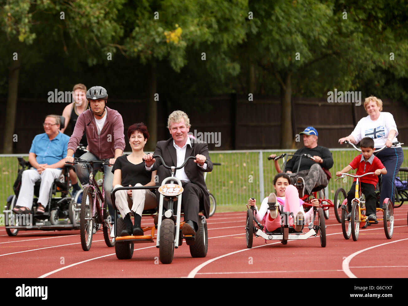 Side by side cycle croydon sports arena hi-res stock photography and ...