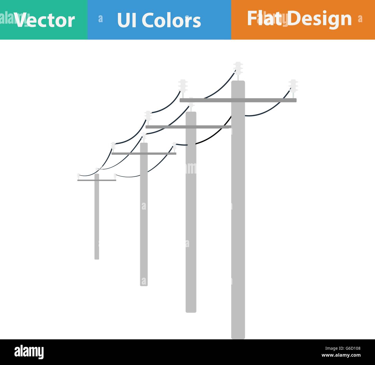 Powerline utility Stock Vector Images - Alamy