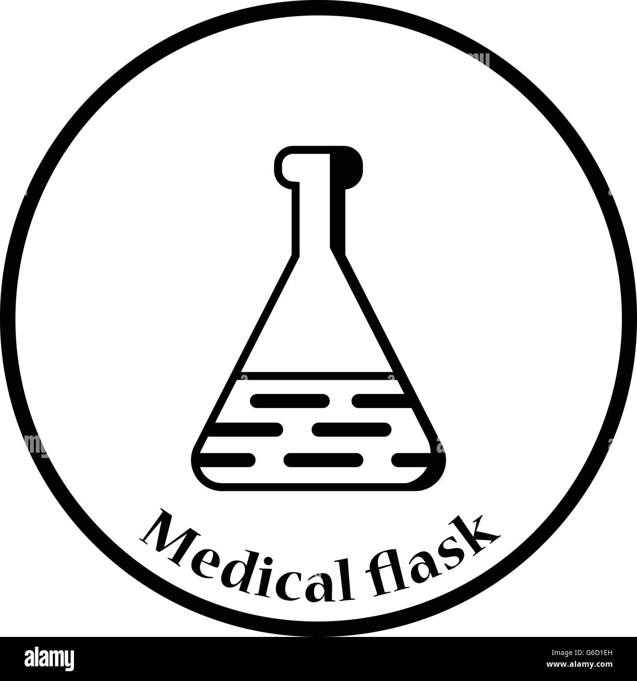 Lab circle symbol Black and White Stock Photos & Images - Alamy