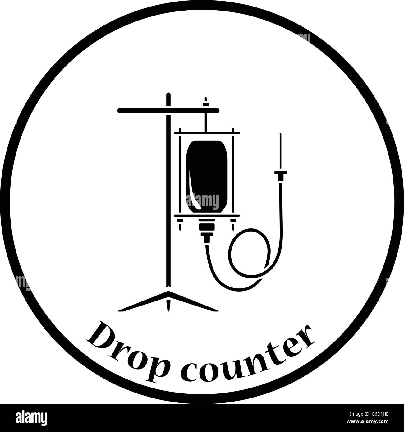 Medical drip bag illustration Black and White Stock Photos & Images - Alamy