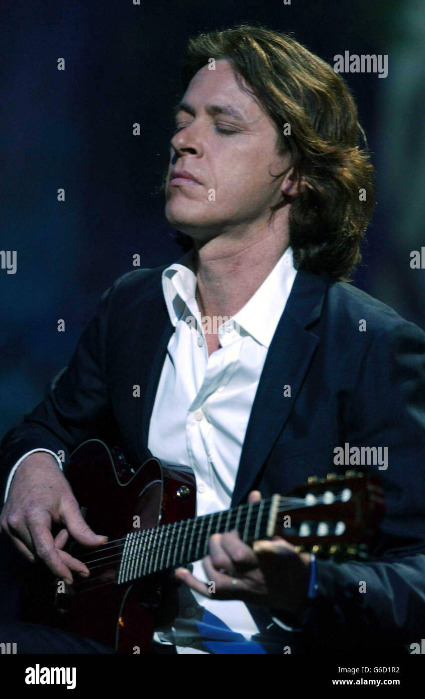 Dominic miller performs on stage royal albert hall hi-res stock ...