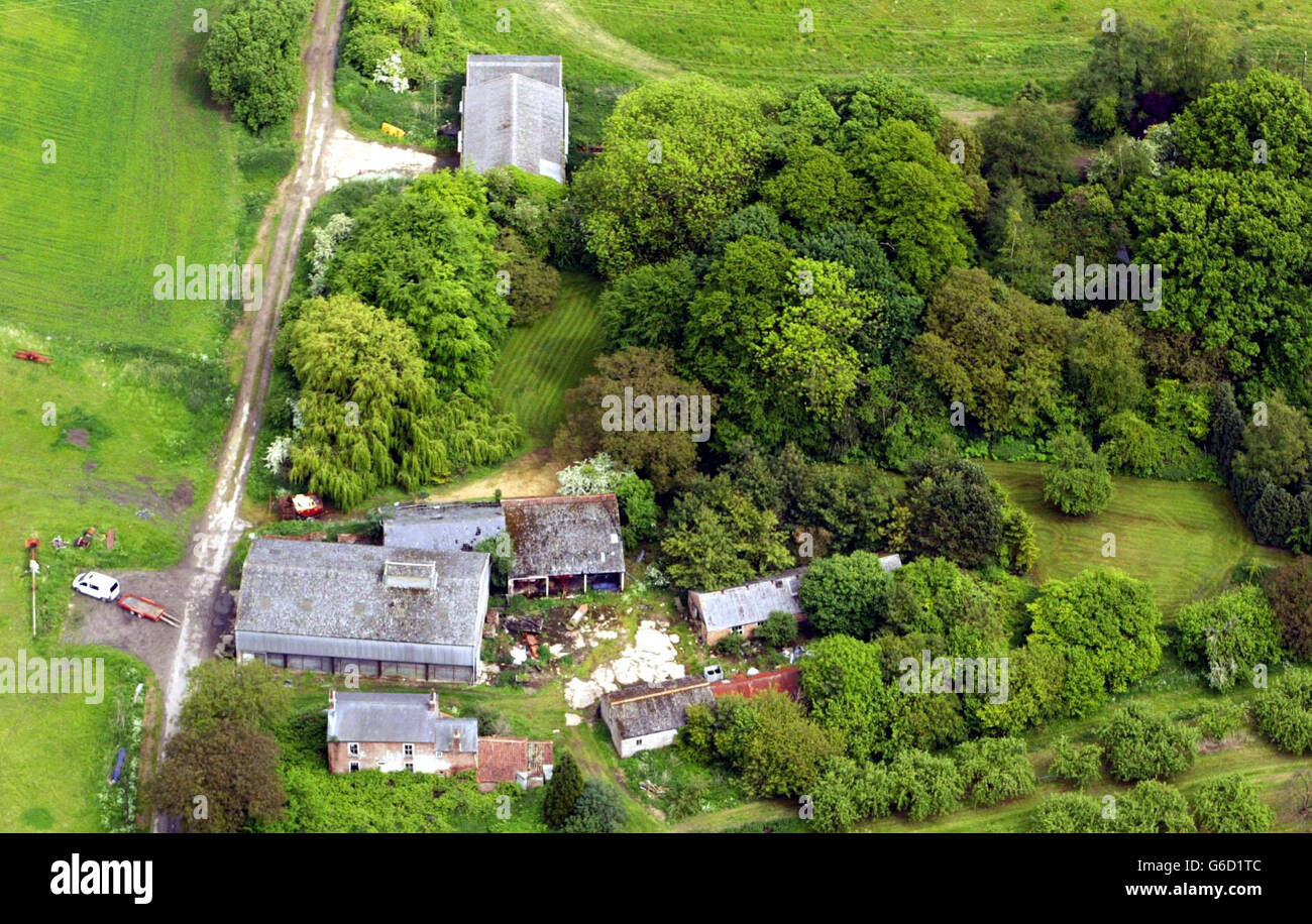 Aerial view of Tony Martin's Land Stock Photo - Alamy