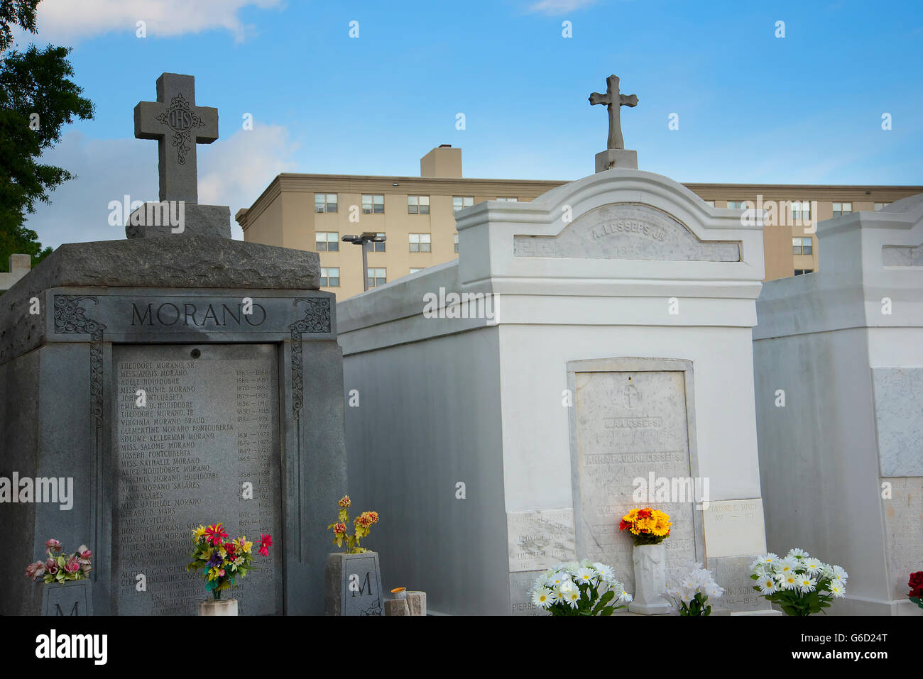 One of the above ground Cemeteries in New Orleans Louisiana USA Stock ...