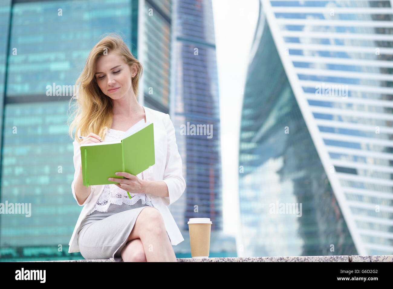 City businesswoman working Stock Photo - Alamy