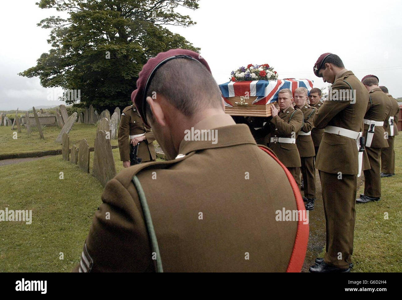 Funeral of Private Andrew Kelly Stock Photo - Alamy