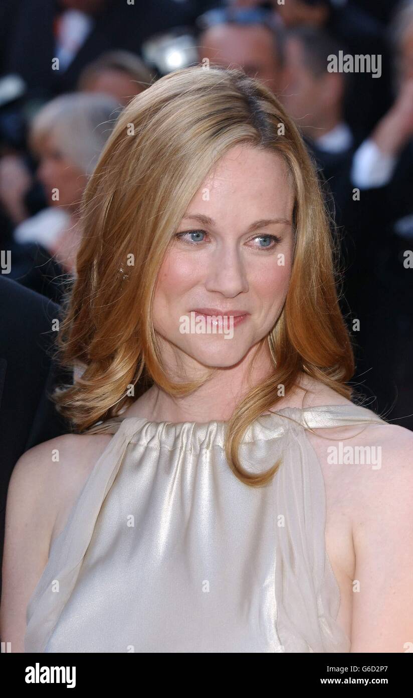 Laura linney arrives premiere film mystic river in cannes hi-res stock ...