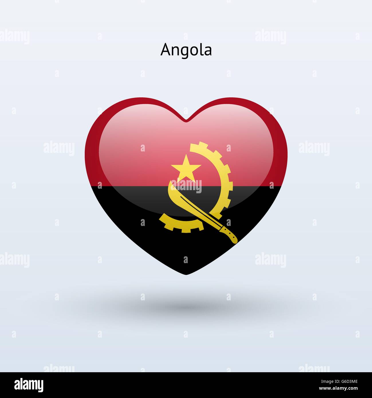 Love Angola symbol. Heart flag icon Stock Vector Image & Art - Alamy