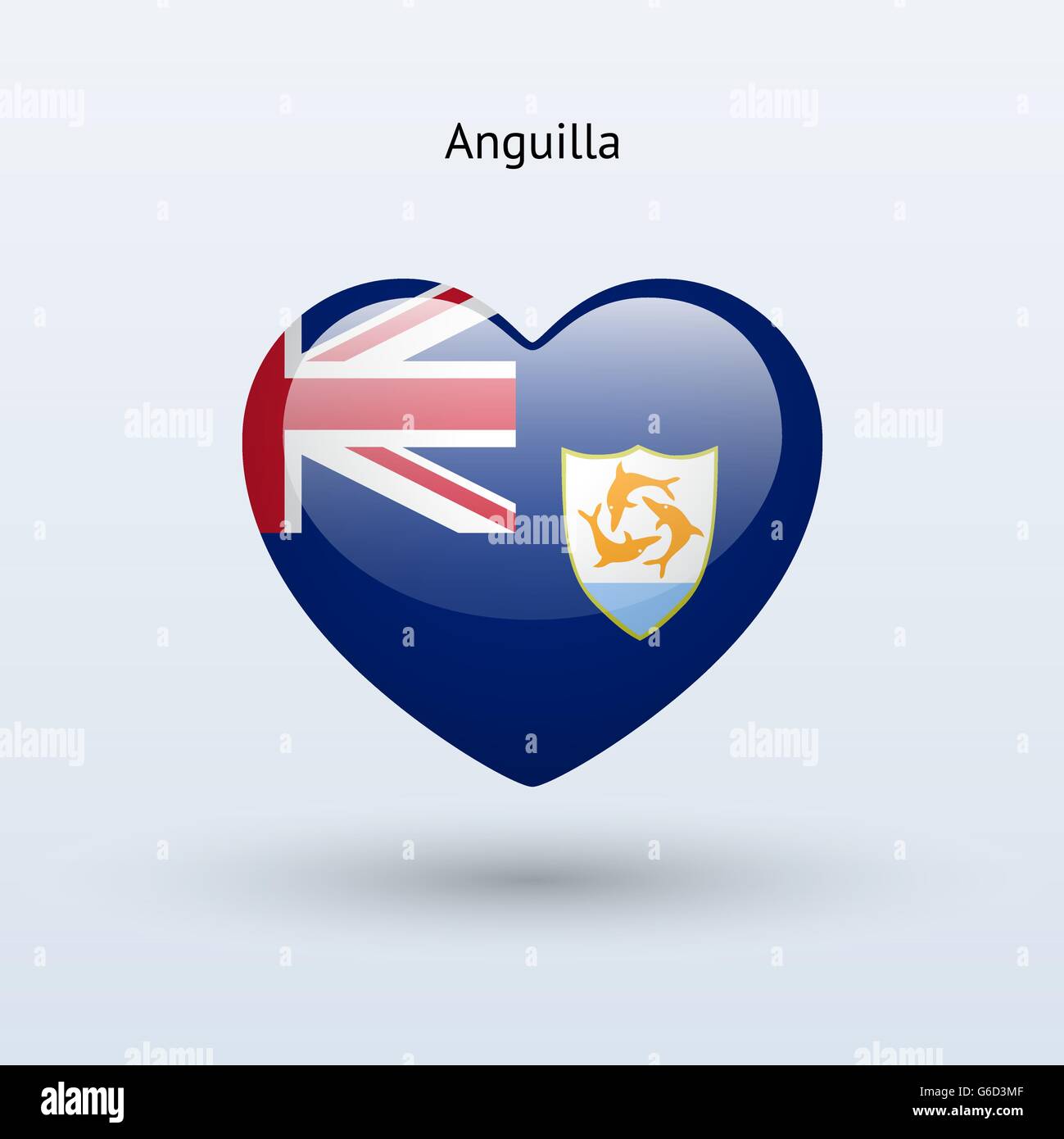 Love Anguilla symbol. Heart flag icon Stock Vector Image & Art - Alamy