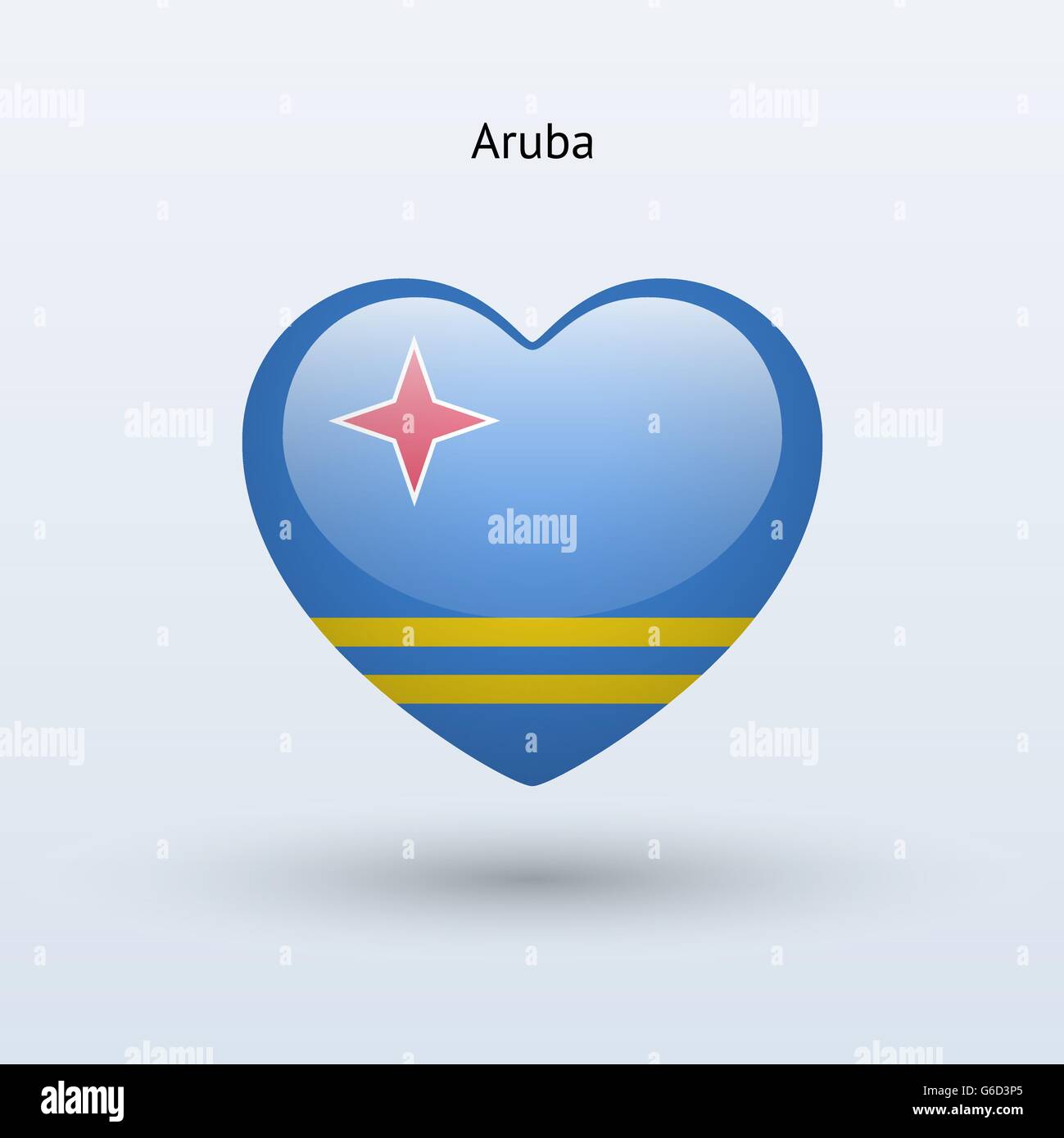 Love Aruba symbol. Heart flag icon Stock Vector Image & Art - Alamy