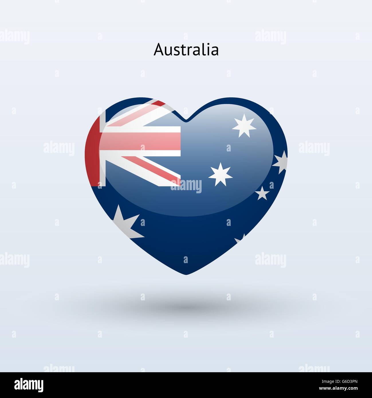 Love Australia symbol. Heart flag icon Stock Vector Image & Art - Alamy