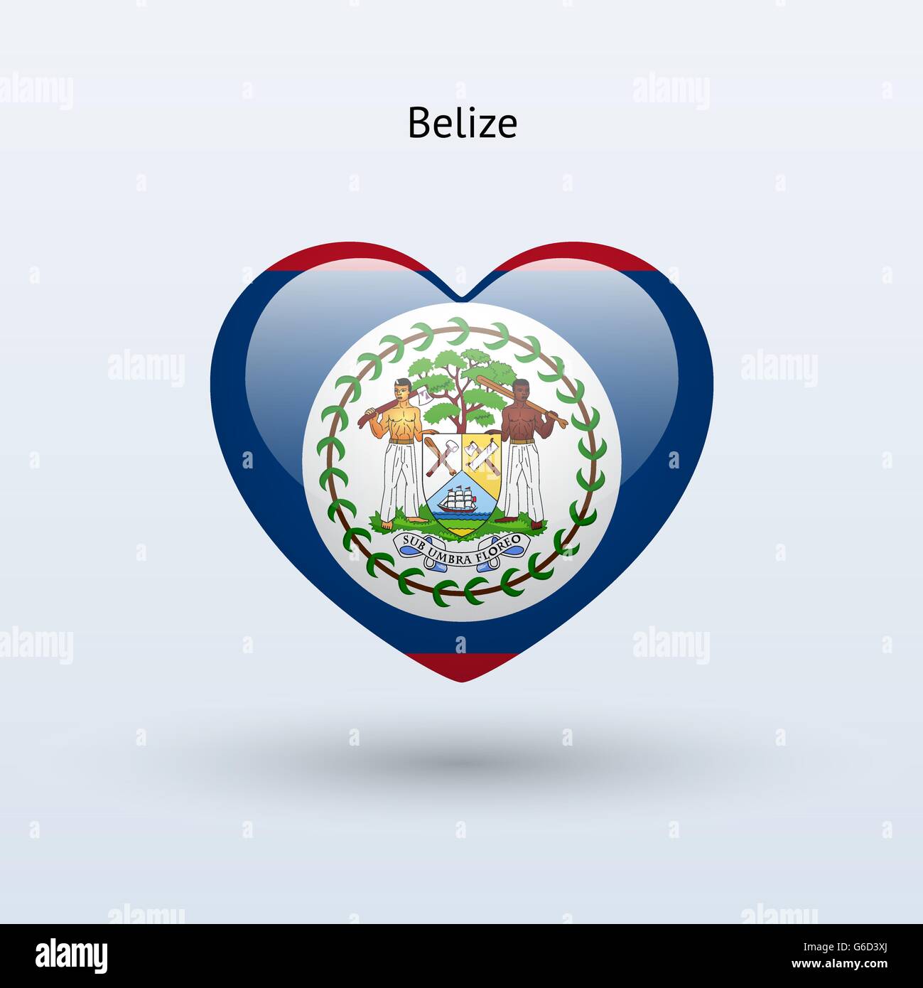 Love Belize symbol. Heart flag icon Stock Vector Image & Art - Alamy