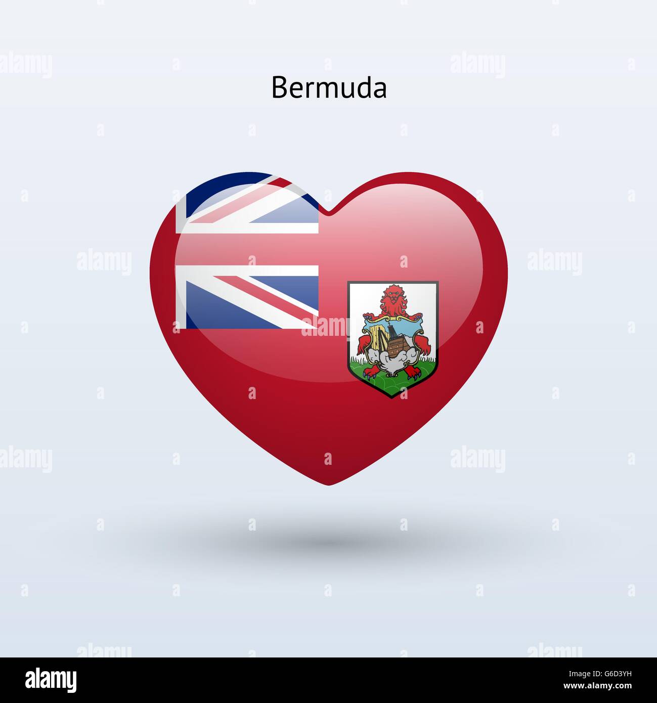 Love Bermuda symbol. Heart flag icon Stock Vector Image & Art - Alamy