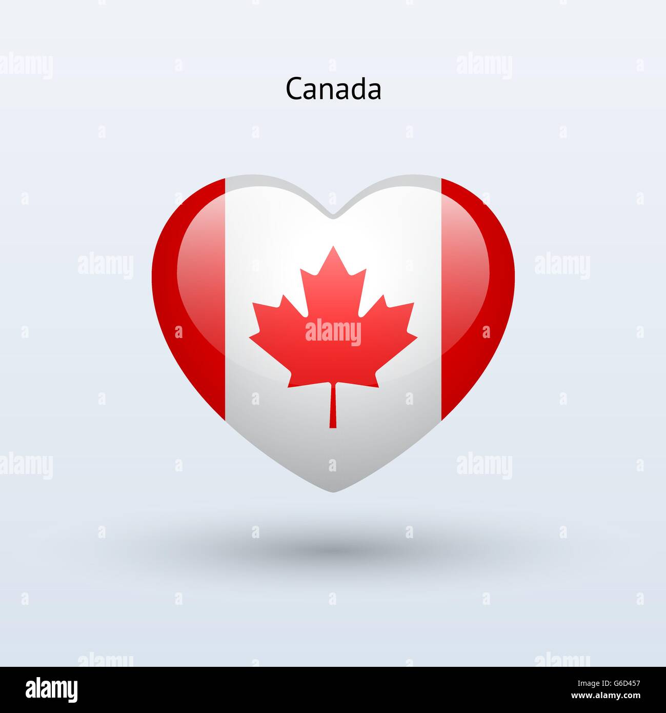 Love Canada symbol. Heart flag icon Stock Vector Image & Art - Alamy