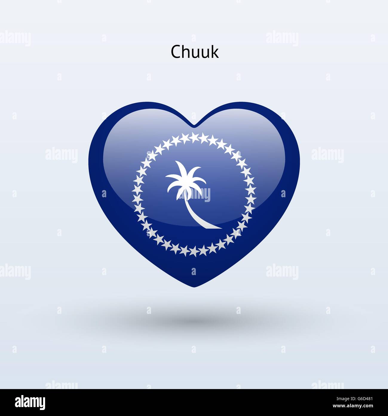 Love Chuuk symbol. Heart flag icon Stock Vector Image & Art - Alamy