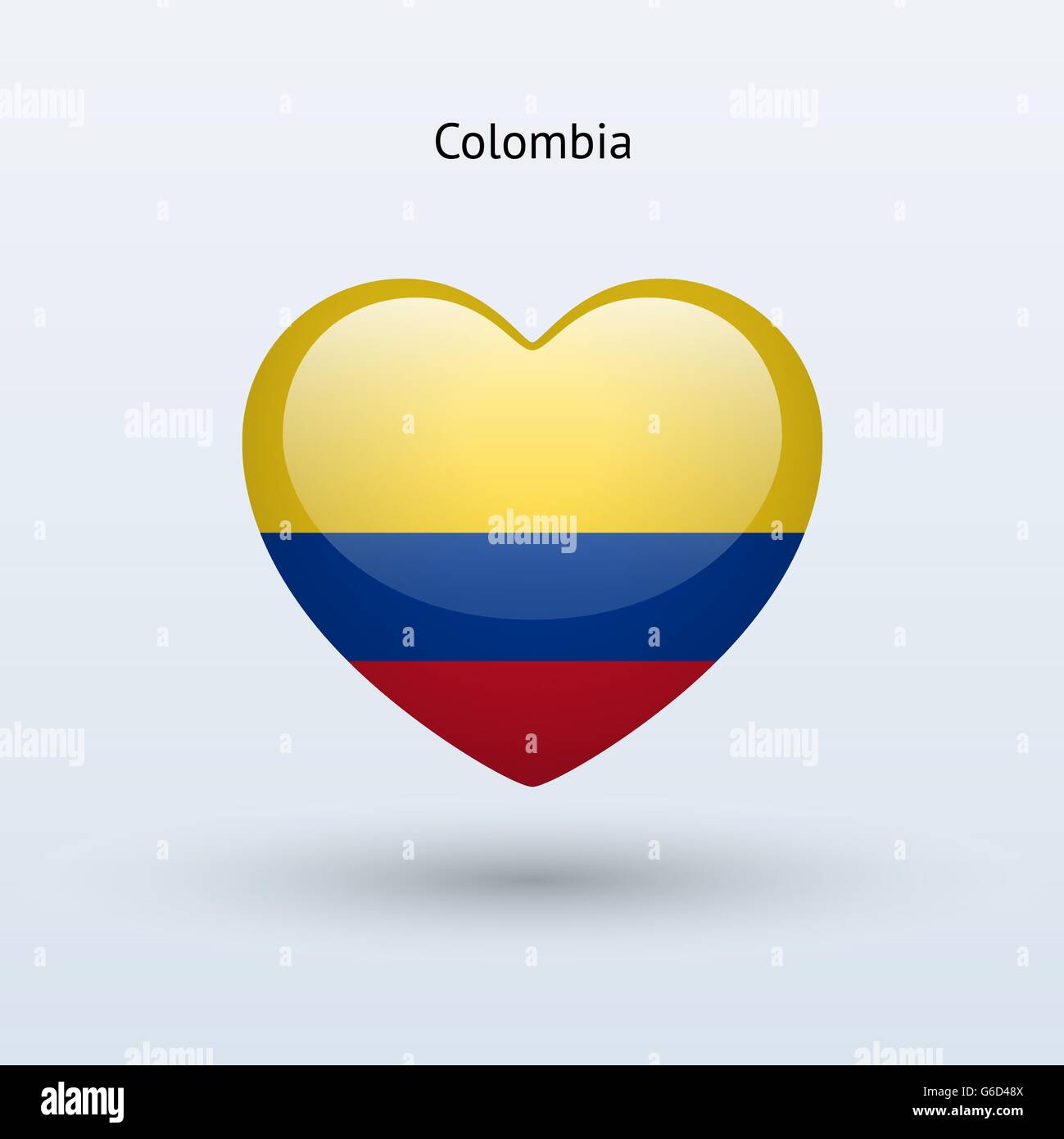 Love Colombia symbol. Heart flag icon Stock Vector Image & Art - Alamy
