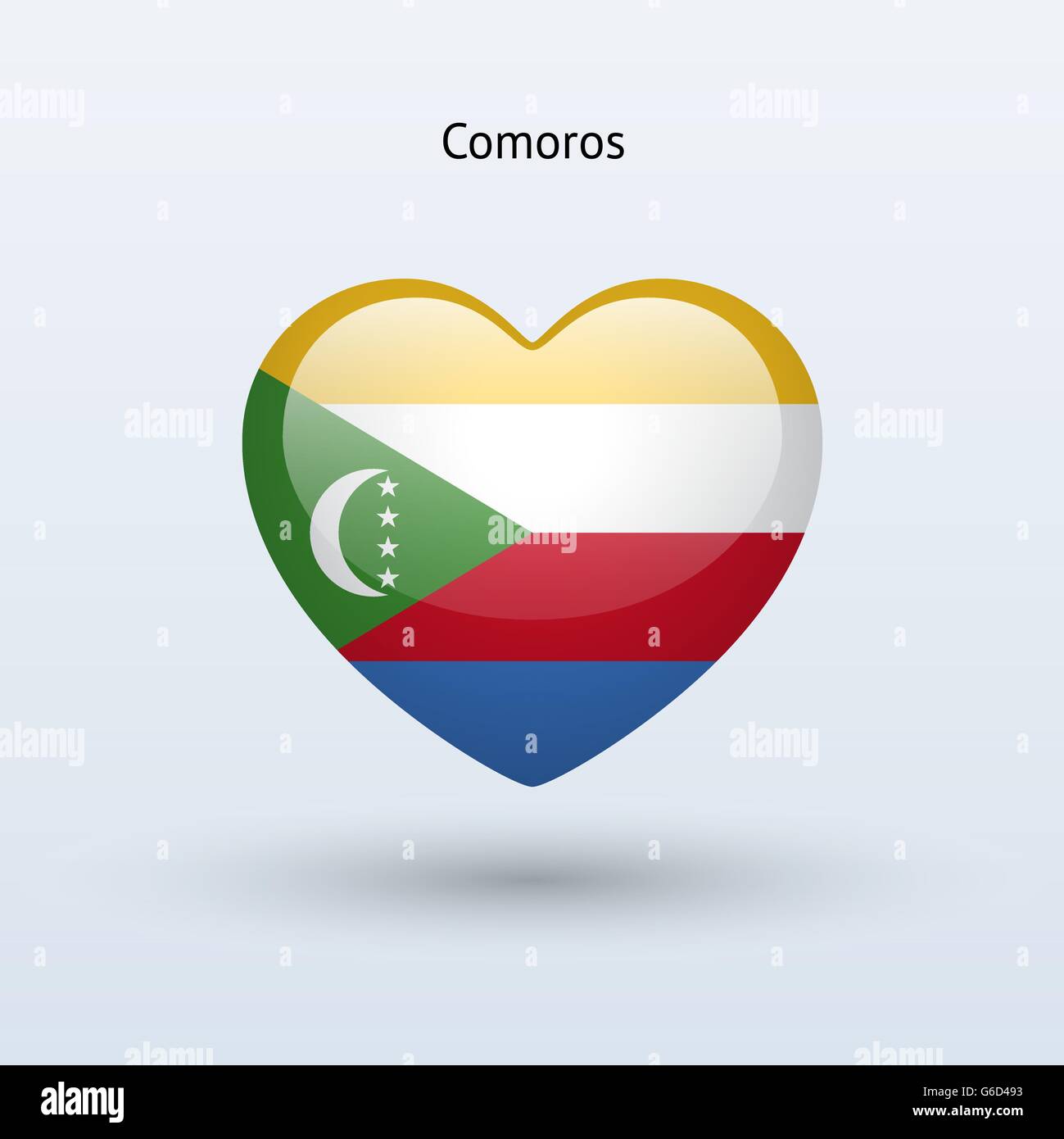 Love Comoros symbol. Heart flag icon Stock Vector Image & Art - Alamy