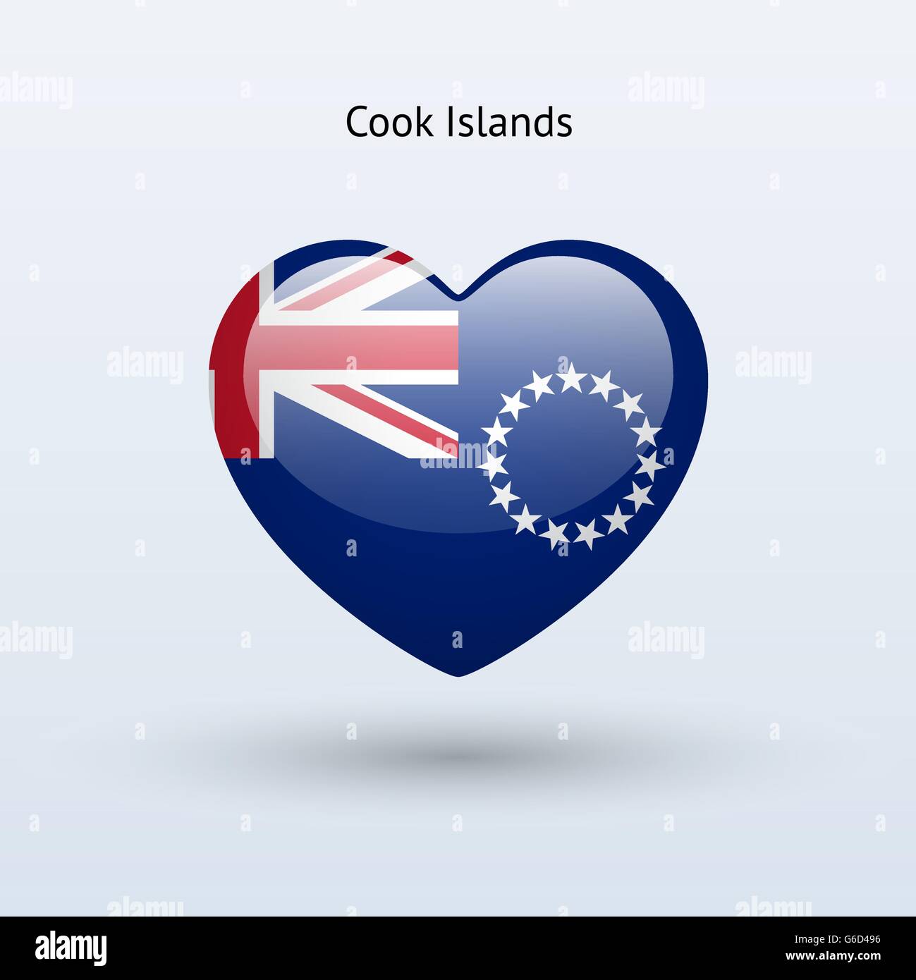 Love Cook Islands symbol. Heart flag icon Stock Vector Image & Art - Alamy