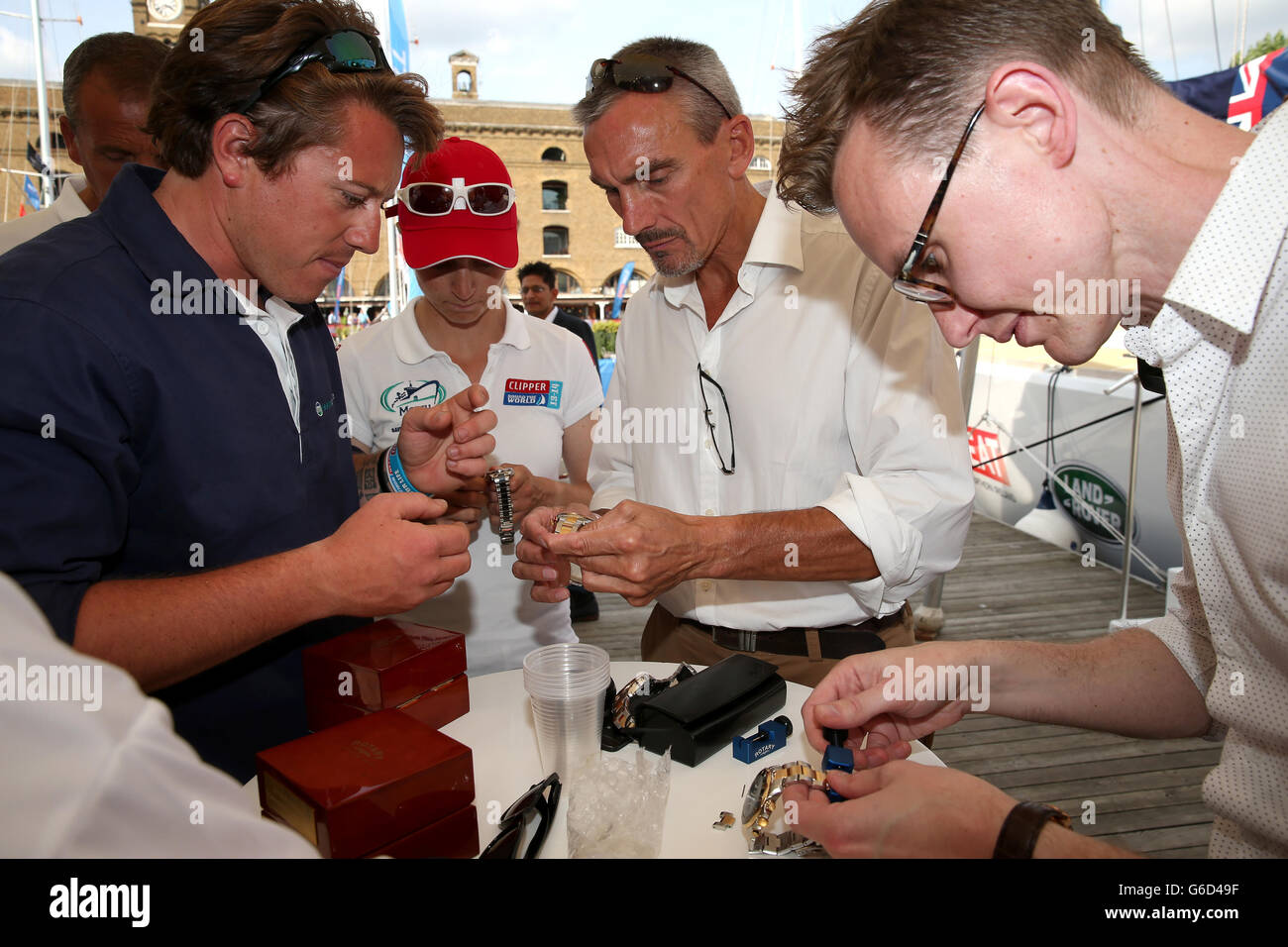 Mission performance skipper matt mitchell in st katharine docks hi-res ...