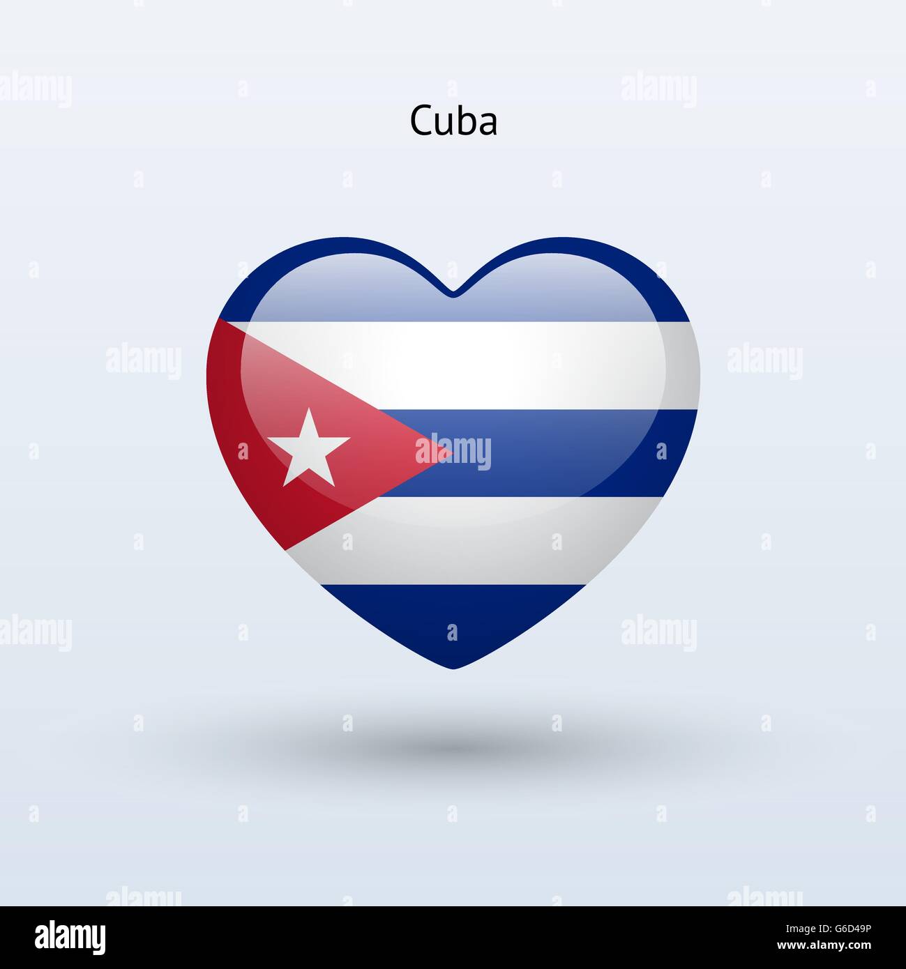 Love Cuba symbol. Heart flag icon Stock Vector Image & Art - Alamy