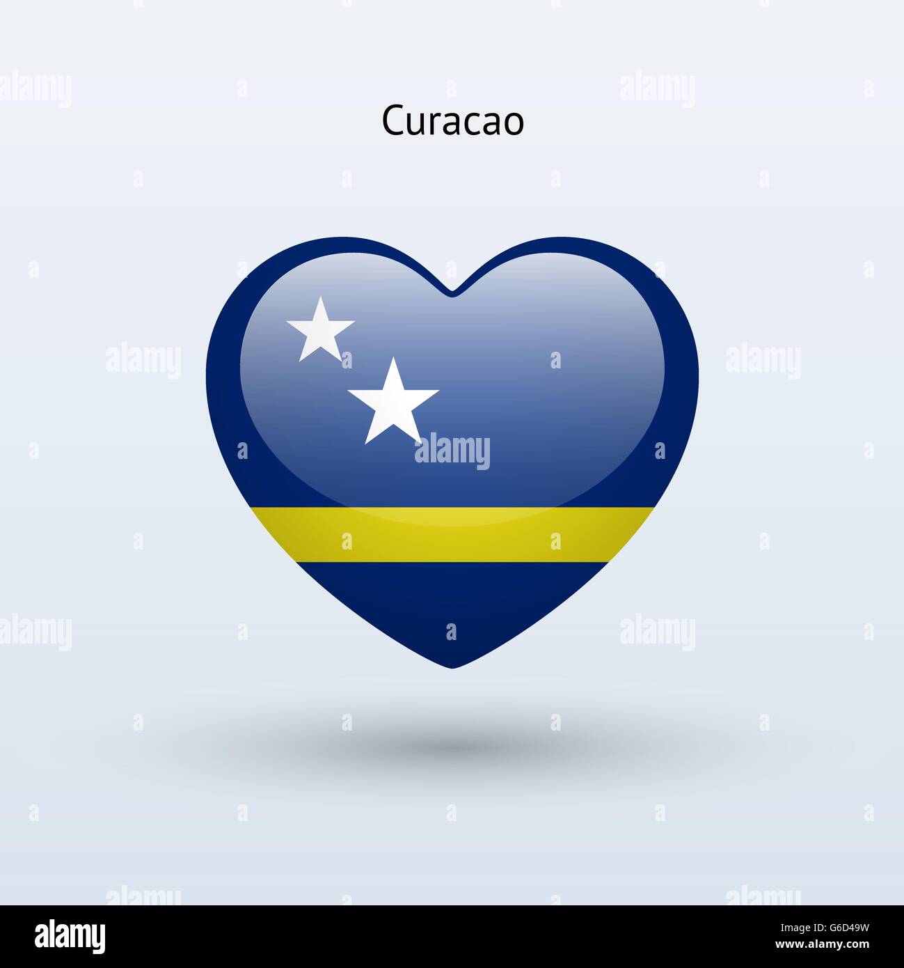 Love Curacao symbol. Heart flag icon Stock Vector Image & Art - Alamy