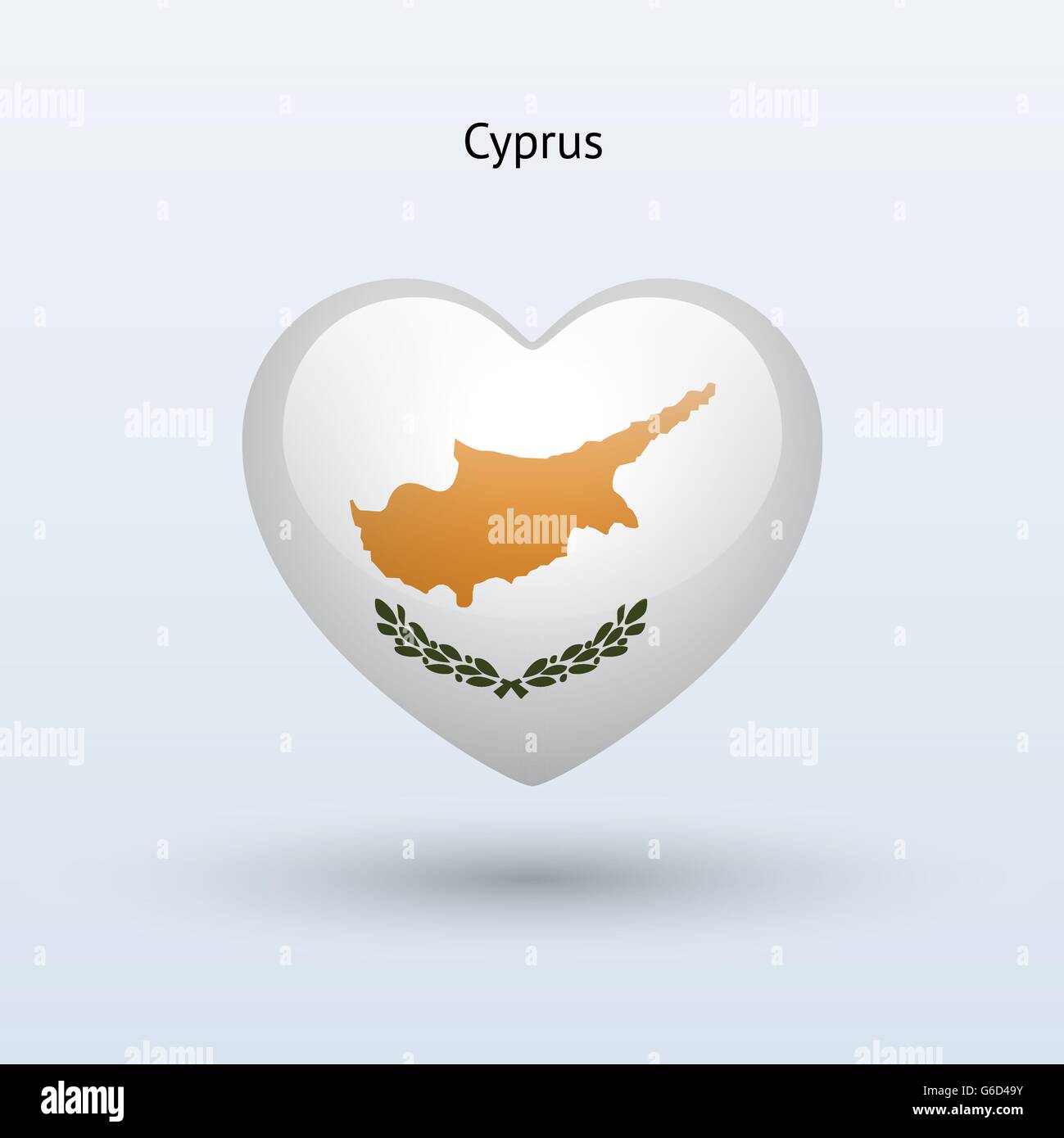 Love Cyprus symbol. Heart flag icon Stock Vector Image & Art - Alamy
