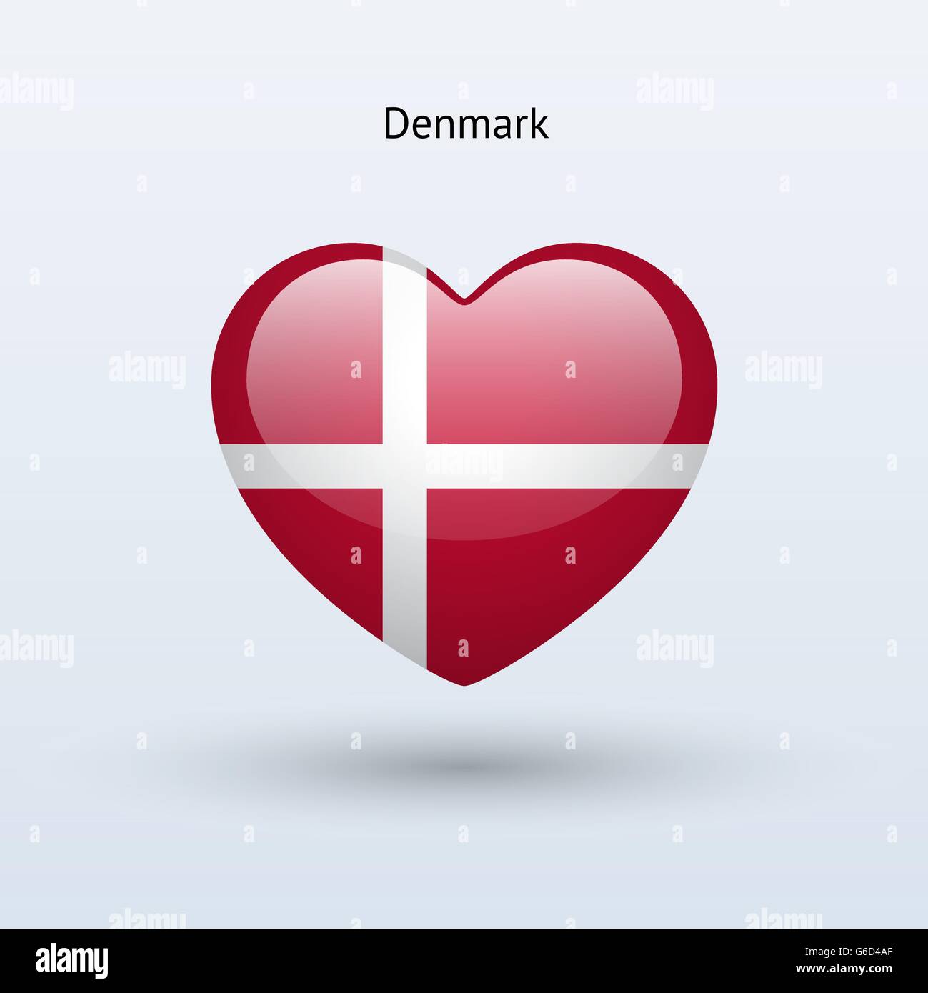 Love Denmark symbol. Heart flag icon Stock Vector Image & Art - Alamy