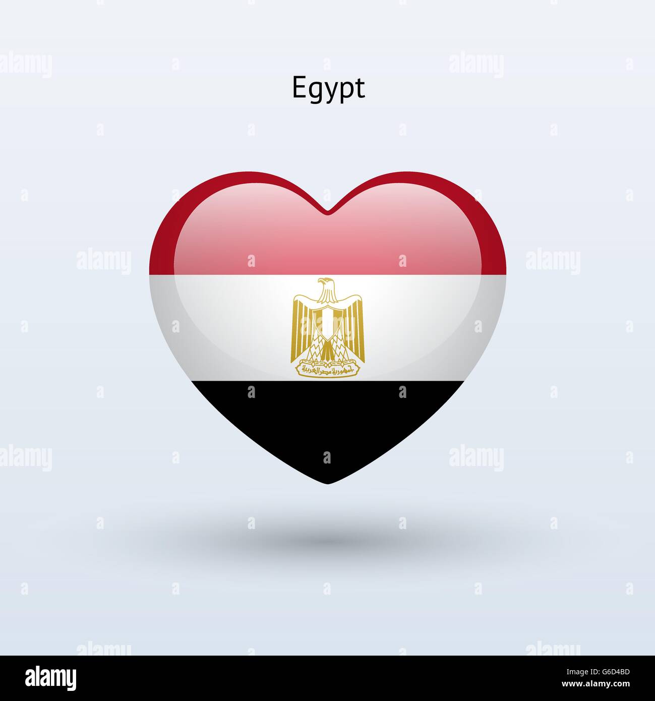 Love Egypt symbol. Heart flag icon Stock Vector Image & Art - Alamy