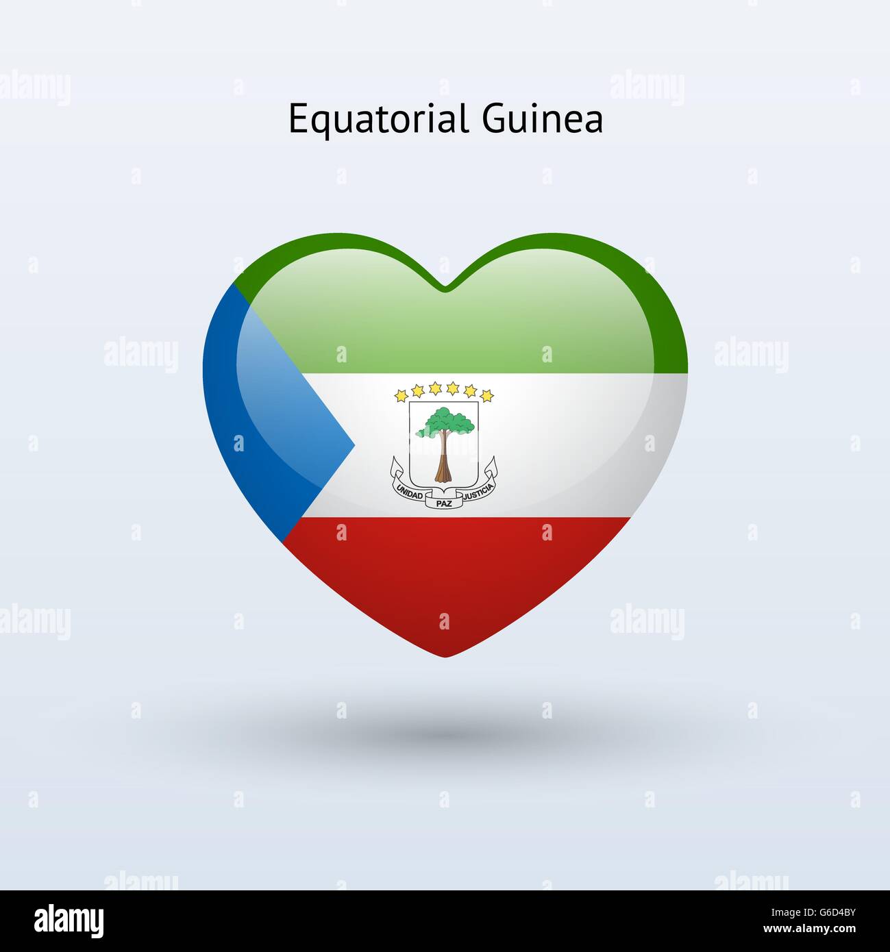 Love Equatorial Guinea symbol. Heart flag icon Stock Vector Image & Art ...