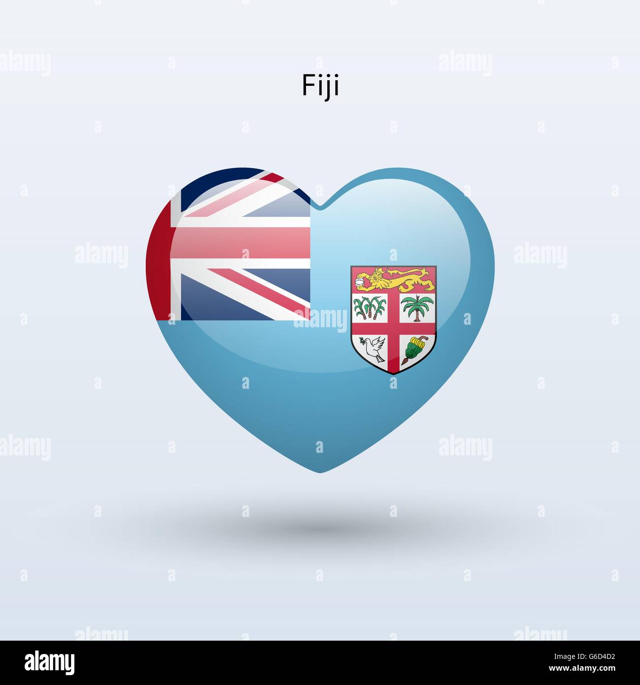 Love Fiji symbol. Heart flag icon Stock Vector Image & Art - Alamy