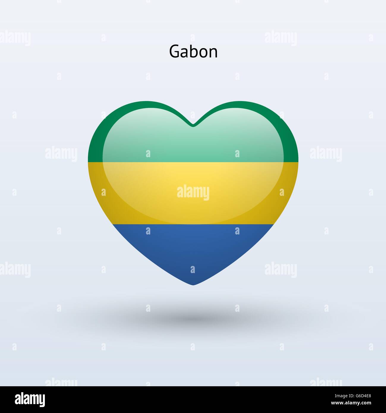 Love Gabon symbol. Heart flag icon Stock Vector Image & Art - Alamy