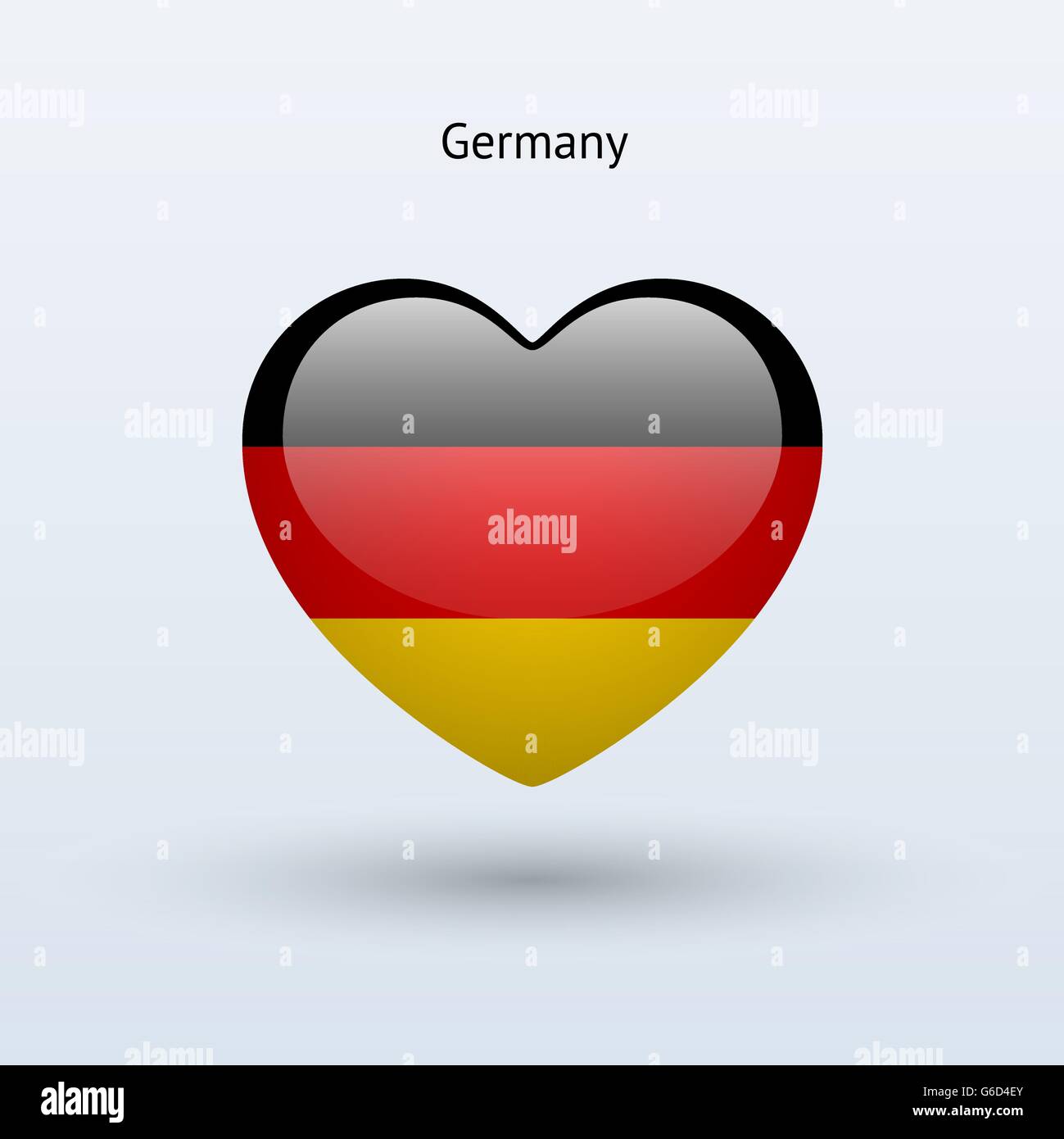 Love Germany symbol. Heart flag icon Stock Vector Image & Art - Alamy