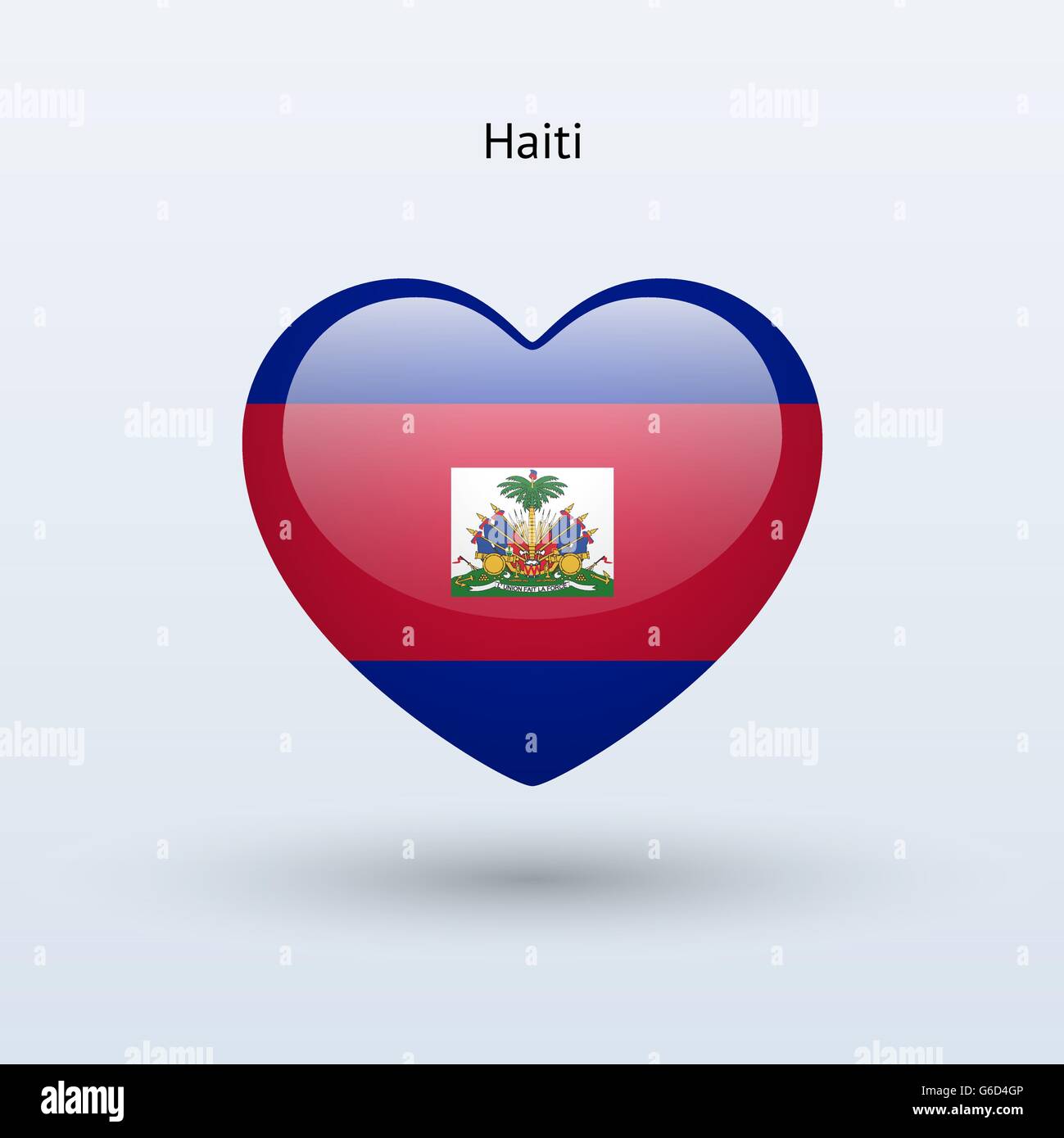 Love Haiti symbol. Heart flag icon Stock Vector Image & Art - Alamy