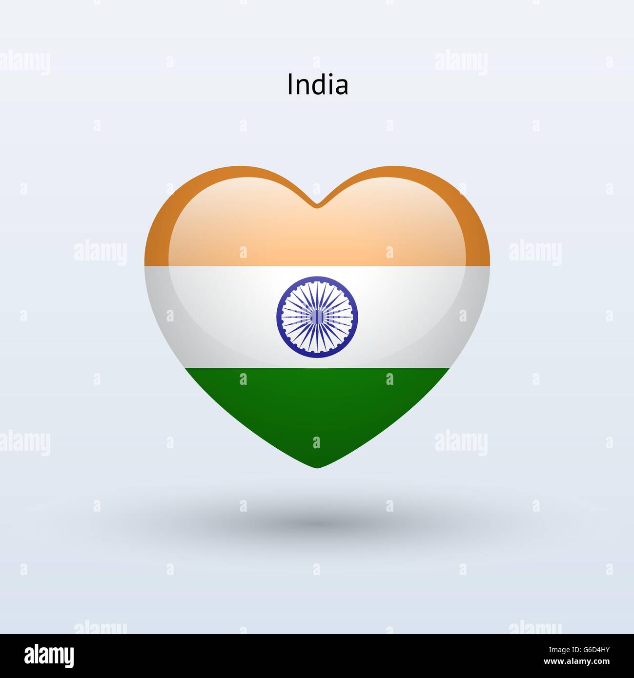 Love india heart flag icon Stock Vector Images - Alamy