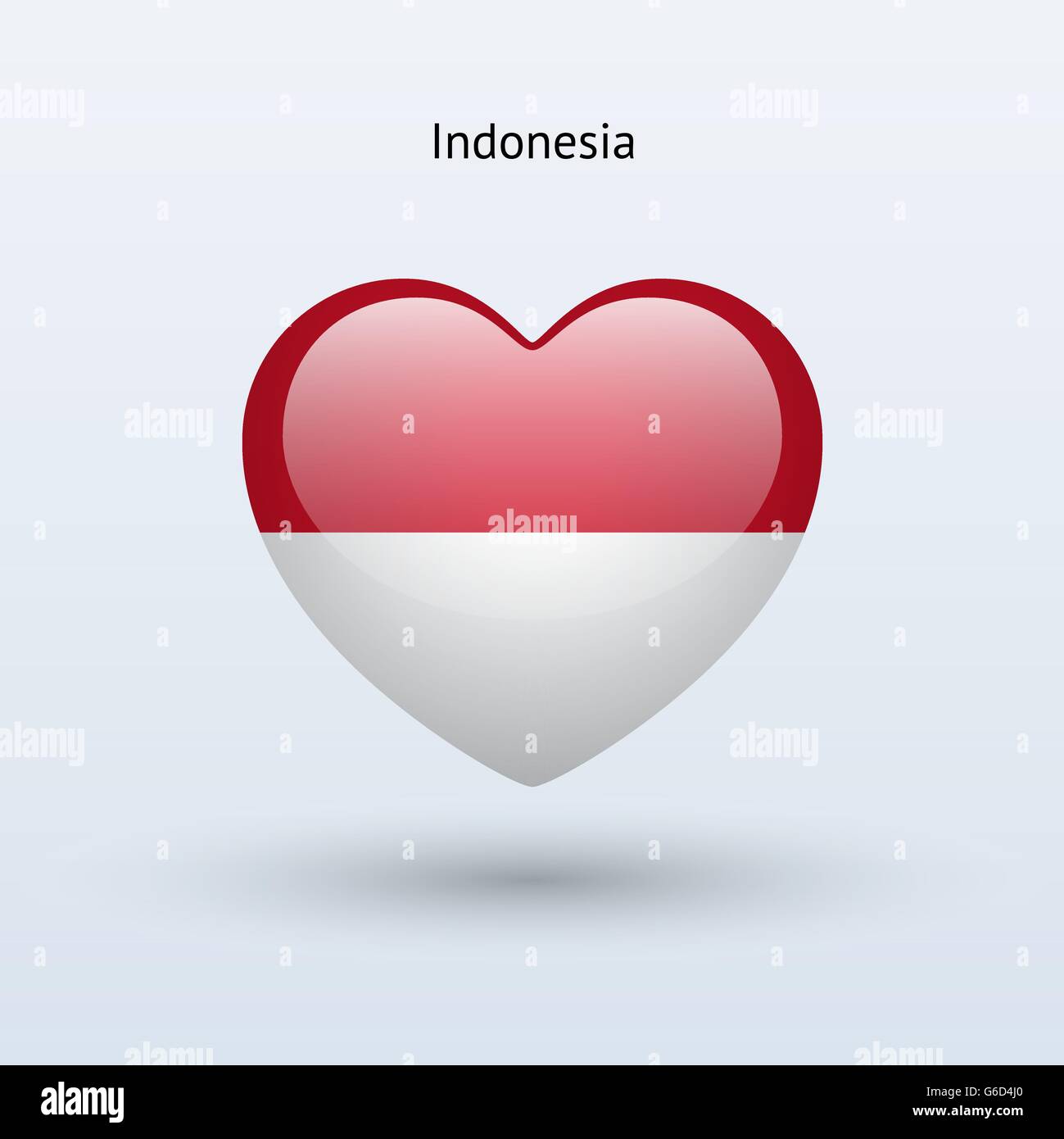 Love Indonesia symbol. Heart flag icon Stock Vector Image & Art - Alamy
