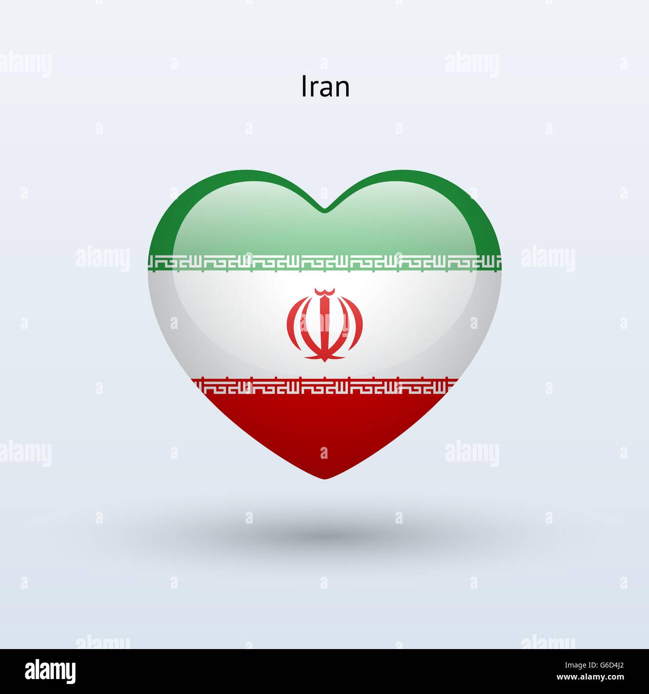 Love Iran symbol. Heart flag icon Stock Vector Image & Art - Alamy