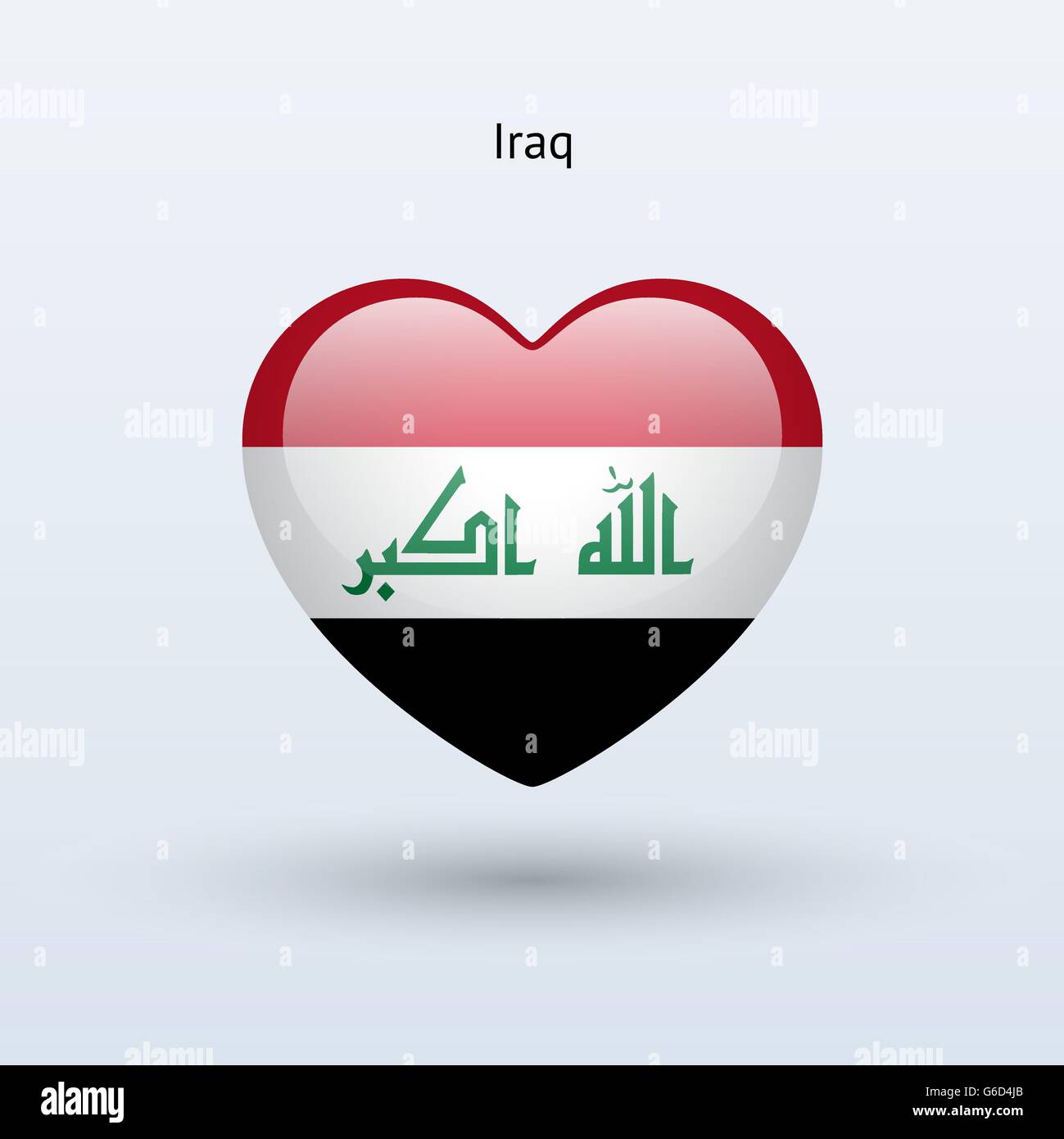 Love Iraq symbol. Heart flag icon Stock Vector Image & Art - Alamy