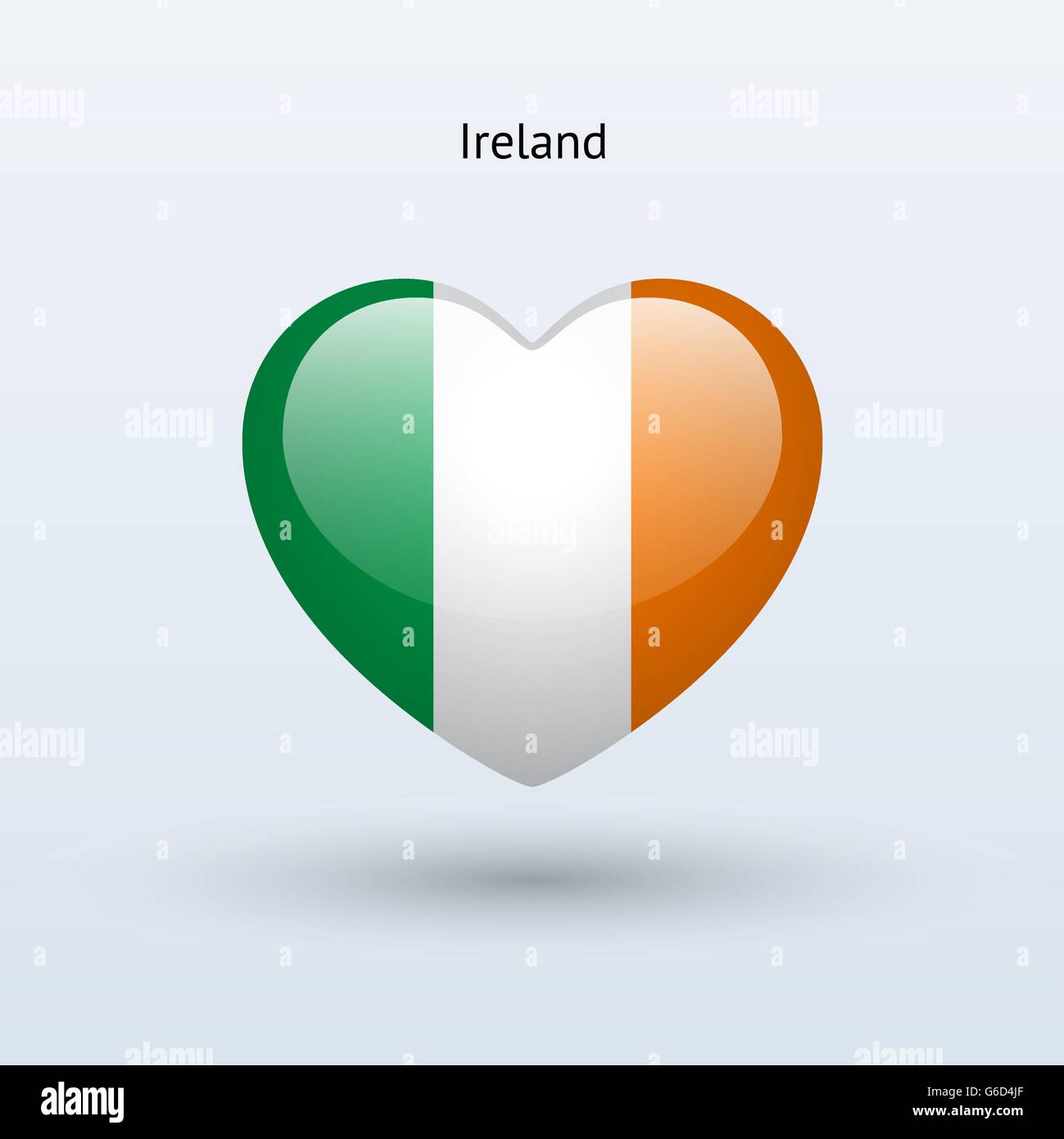 Love Ireland symbol. Heart flag icon Stock Vector Image & Art - Alamy
