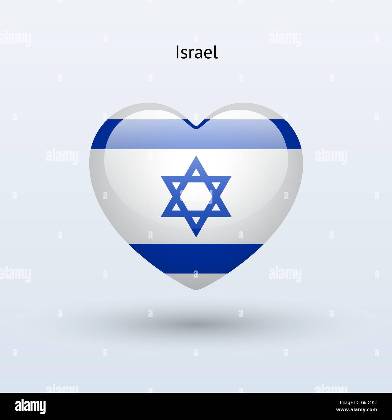 Love Israel symbol. Heart flag icon Stock Vector Image & Art - Alamy
