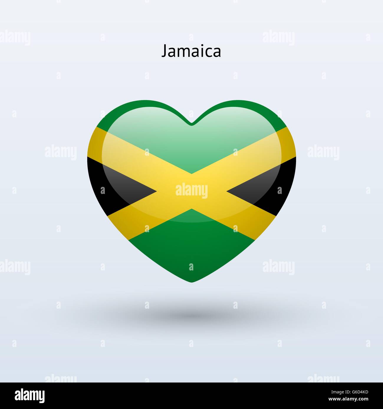 Love Jamaica symbol. Heart flag icon Stock Vector Image & Art - Alamy