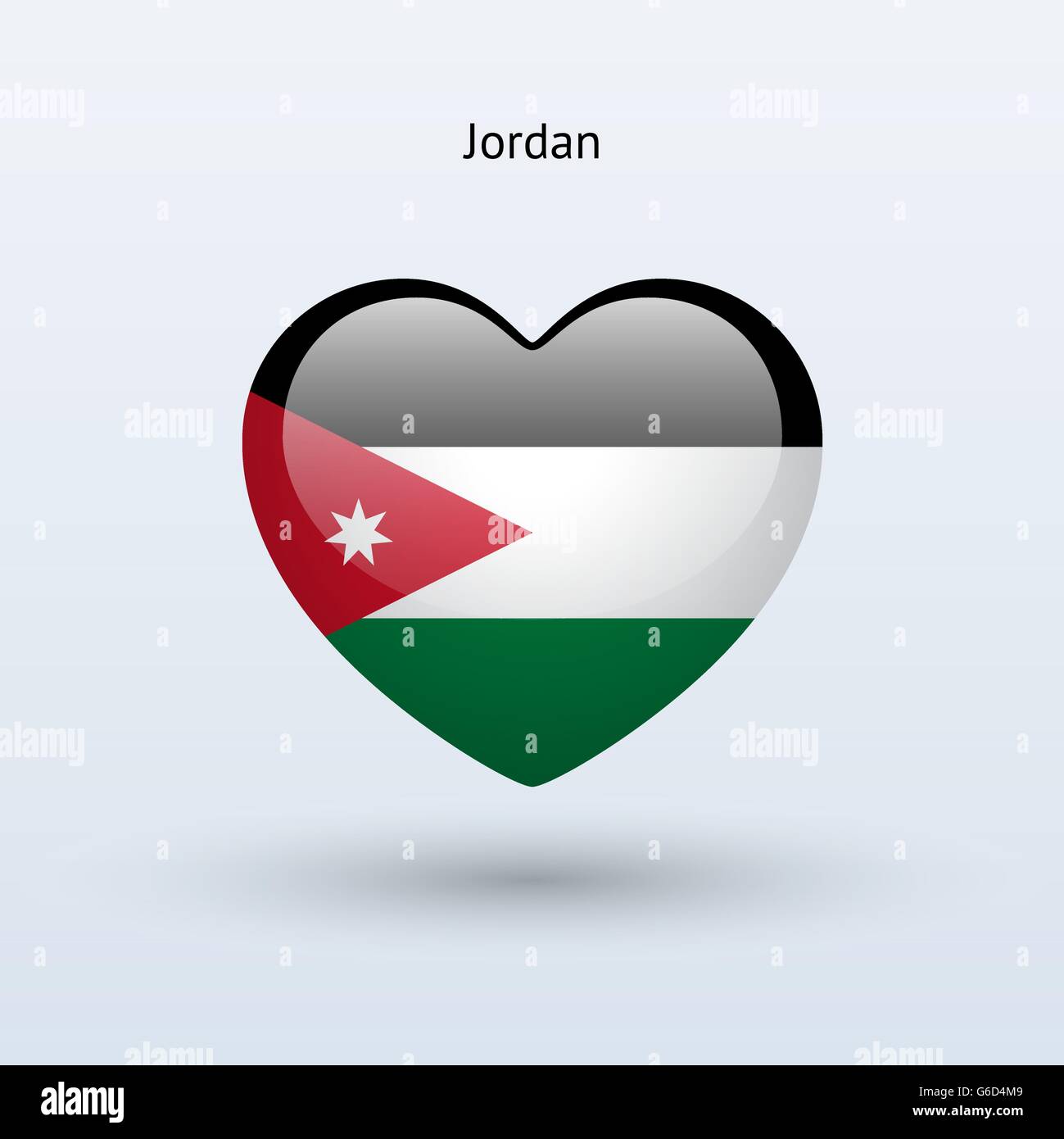 Love Jordan symbol. Heart flag icon Stock Vector Image & Art - Alamy
