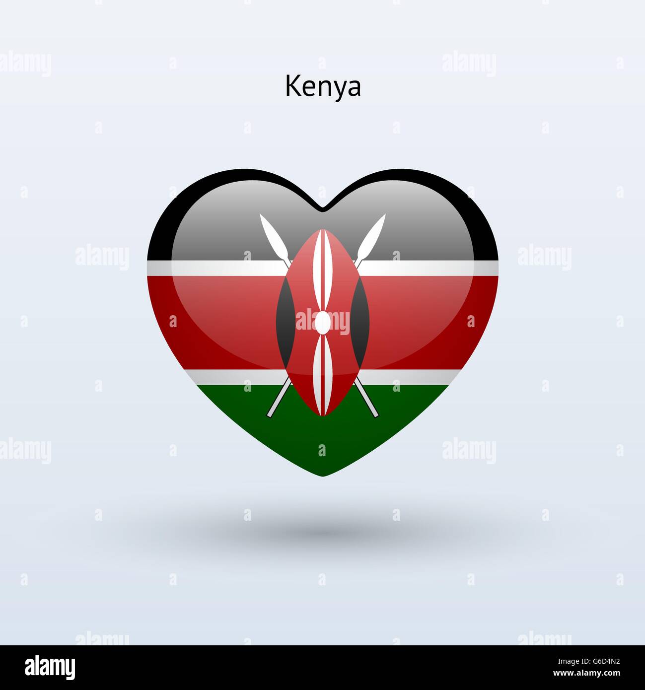 Kenya flag template Stock Vector Images - Alamy