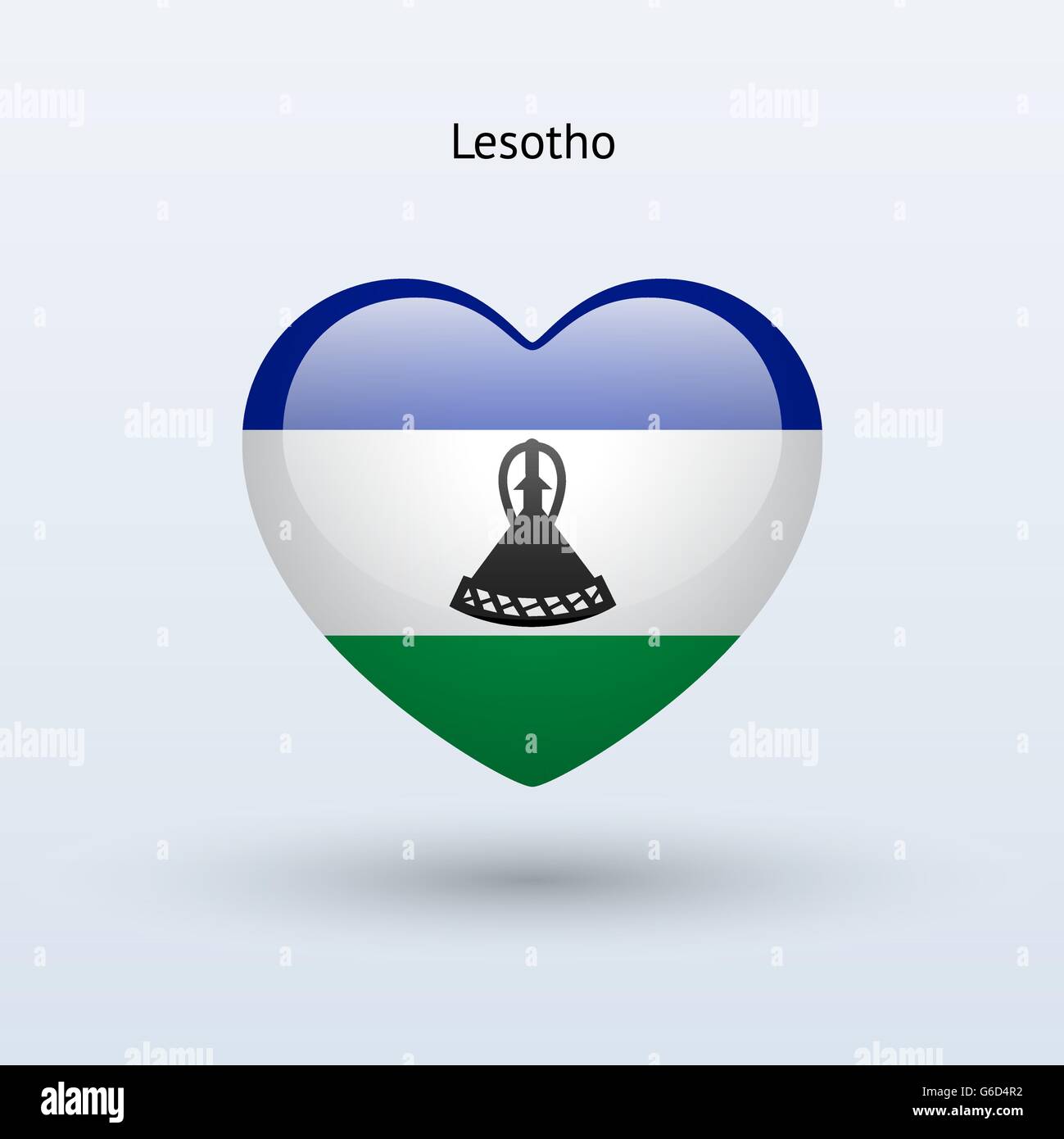 Love Lesotho symbol. Heart flag icon Stock Vector Image & Art - Alamy