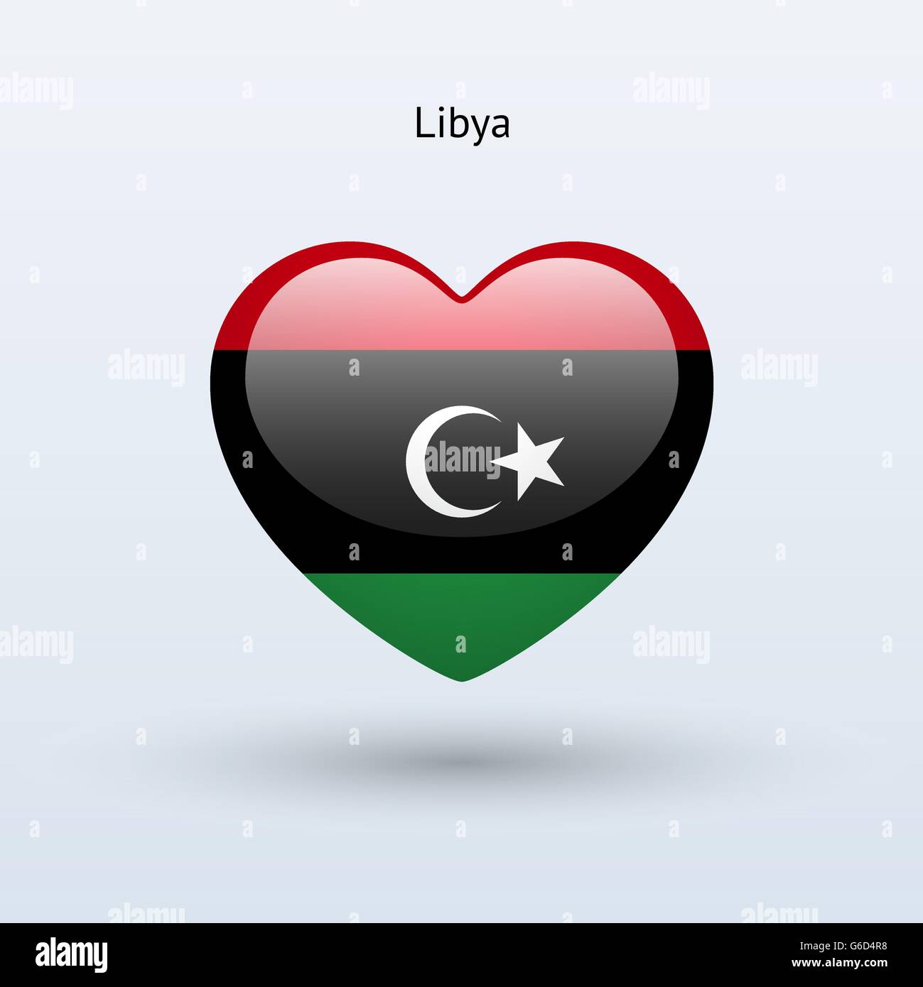Love Libya symbol. Heart flag icon Stock Vector Image & Art - Alamy