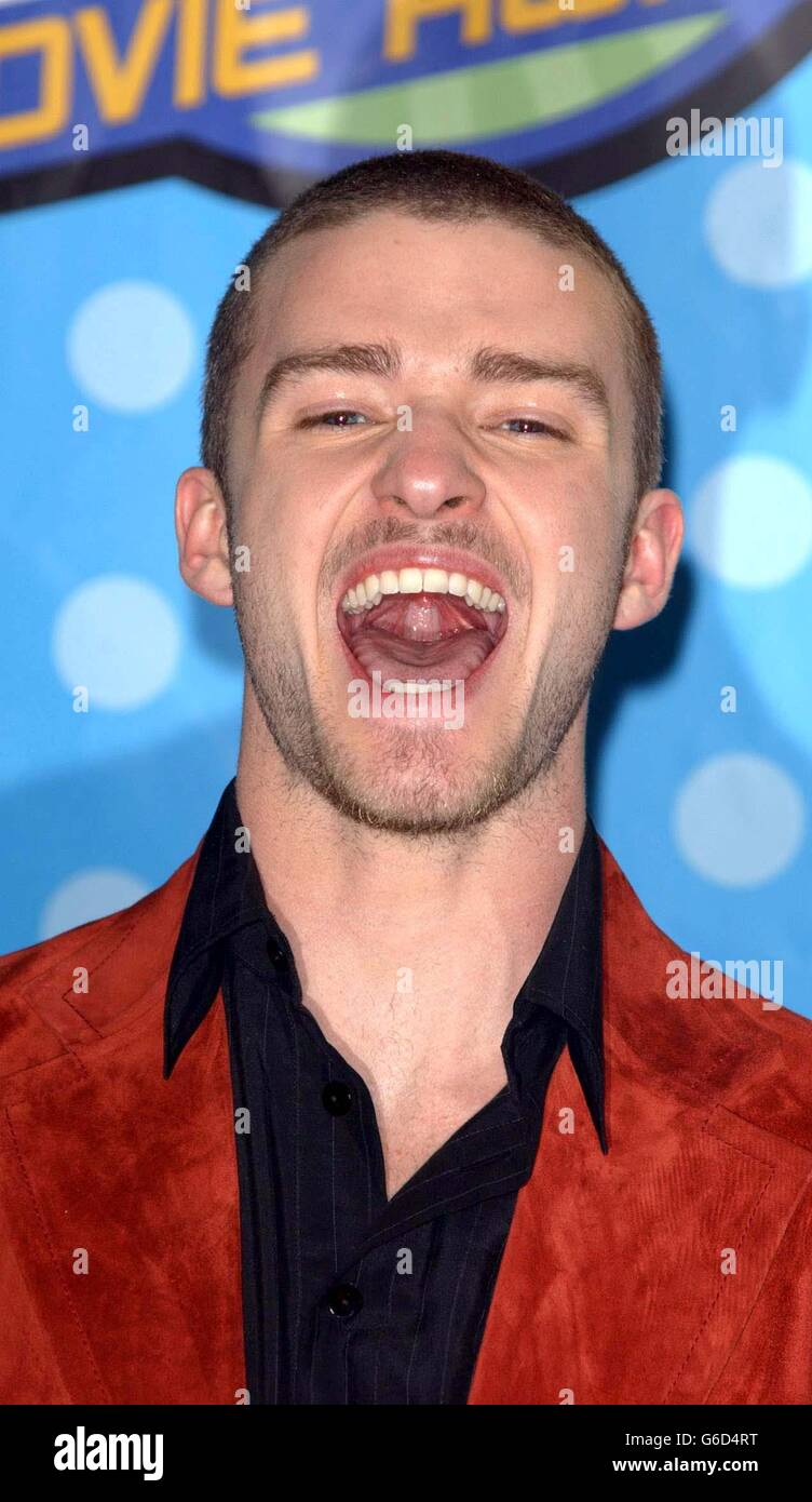 Host Justin Timberlake backstage during the MTV Movie Awards at The ...