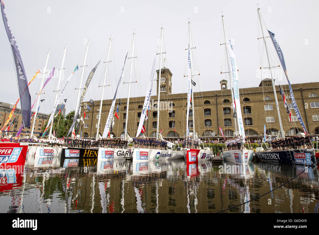 Sailing - Clipper Round the World Race - Start - London Stock Photo - Alamy