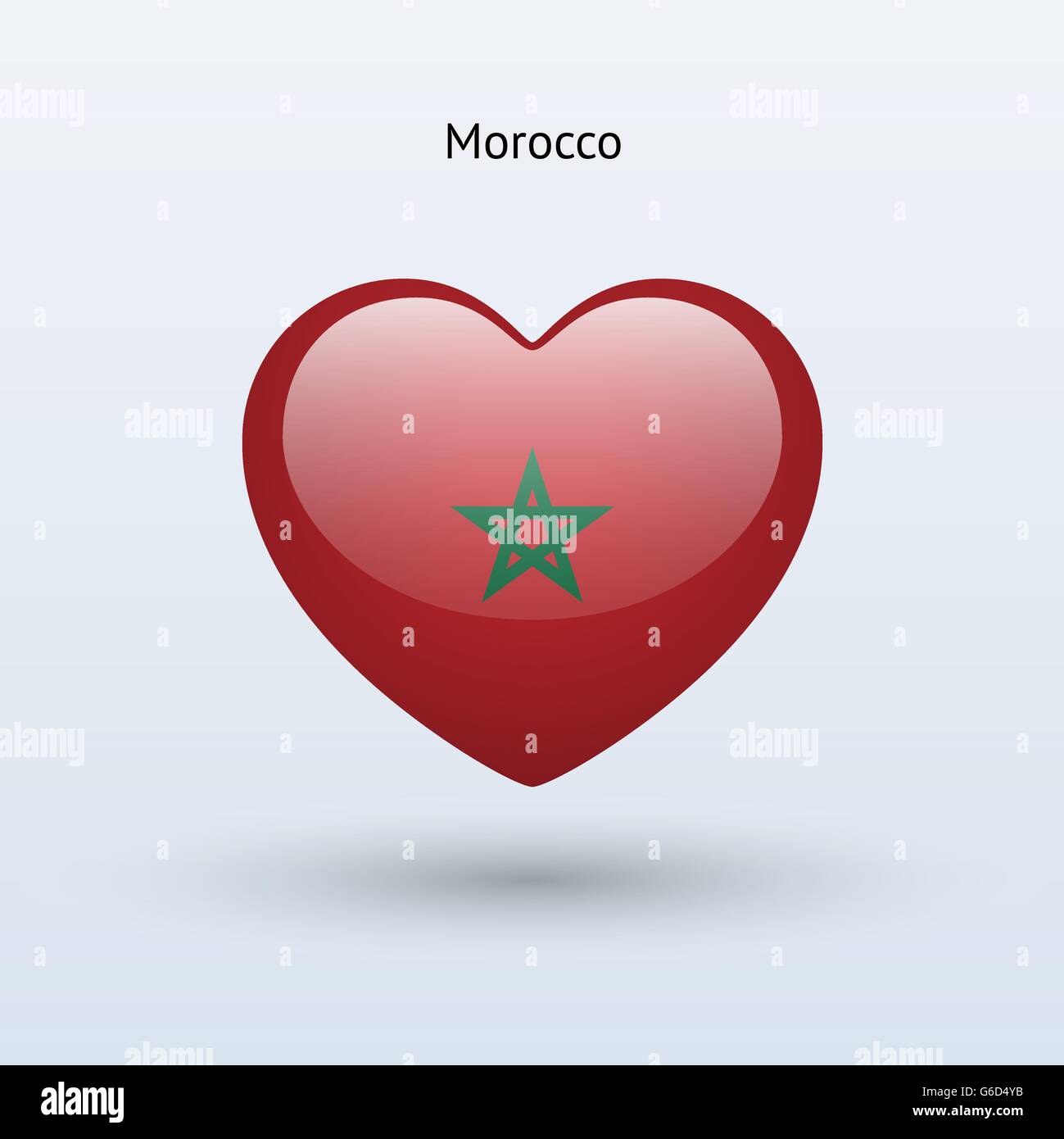 Love Morocco symbol. Heart flag icon Stock Vector Image & Art - Alamy